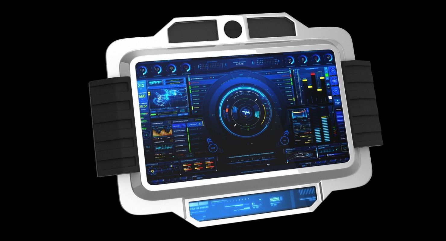 Sci-fi Touch Pad 2 3D model | CGTrader