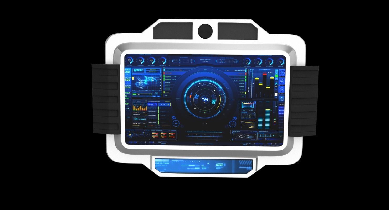 Sci-fi Touch Pad 2 3D model | CGTrader
