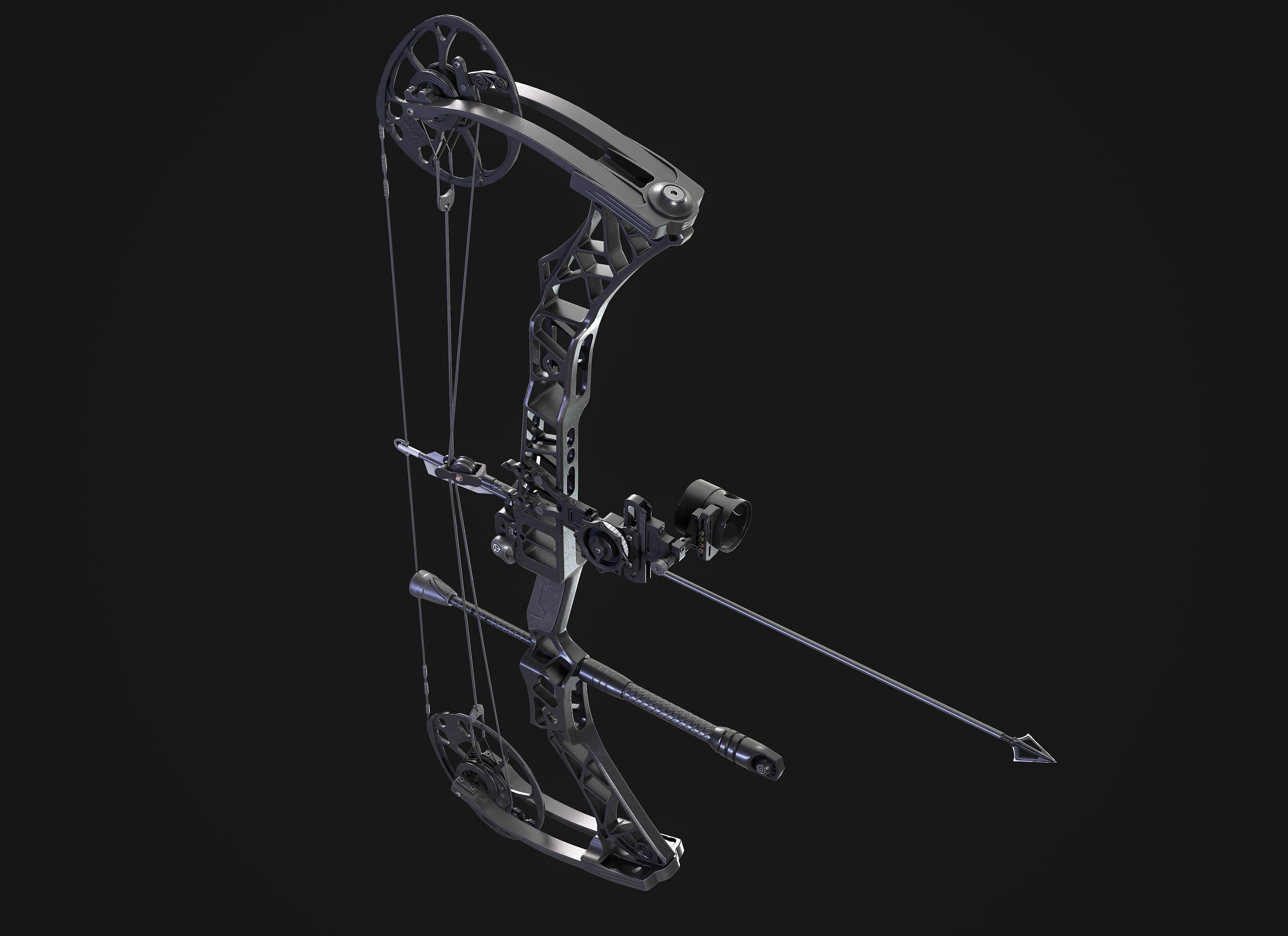 3D model Modern Compound Bow VR / AR / low-poly | CGTrader