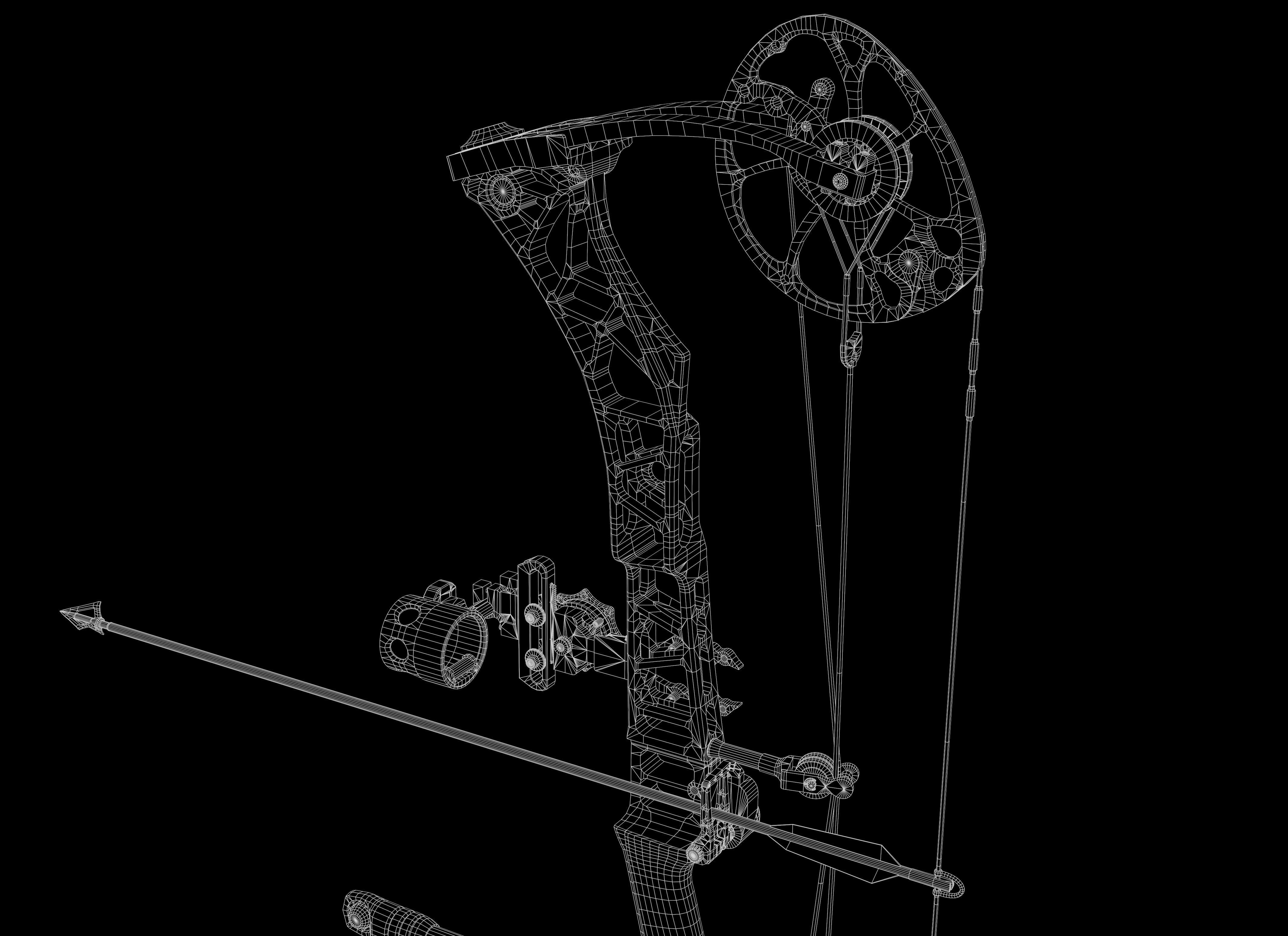 3D model Modern Compound Bow VR / AR / low-poly | CGTrader