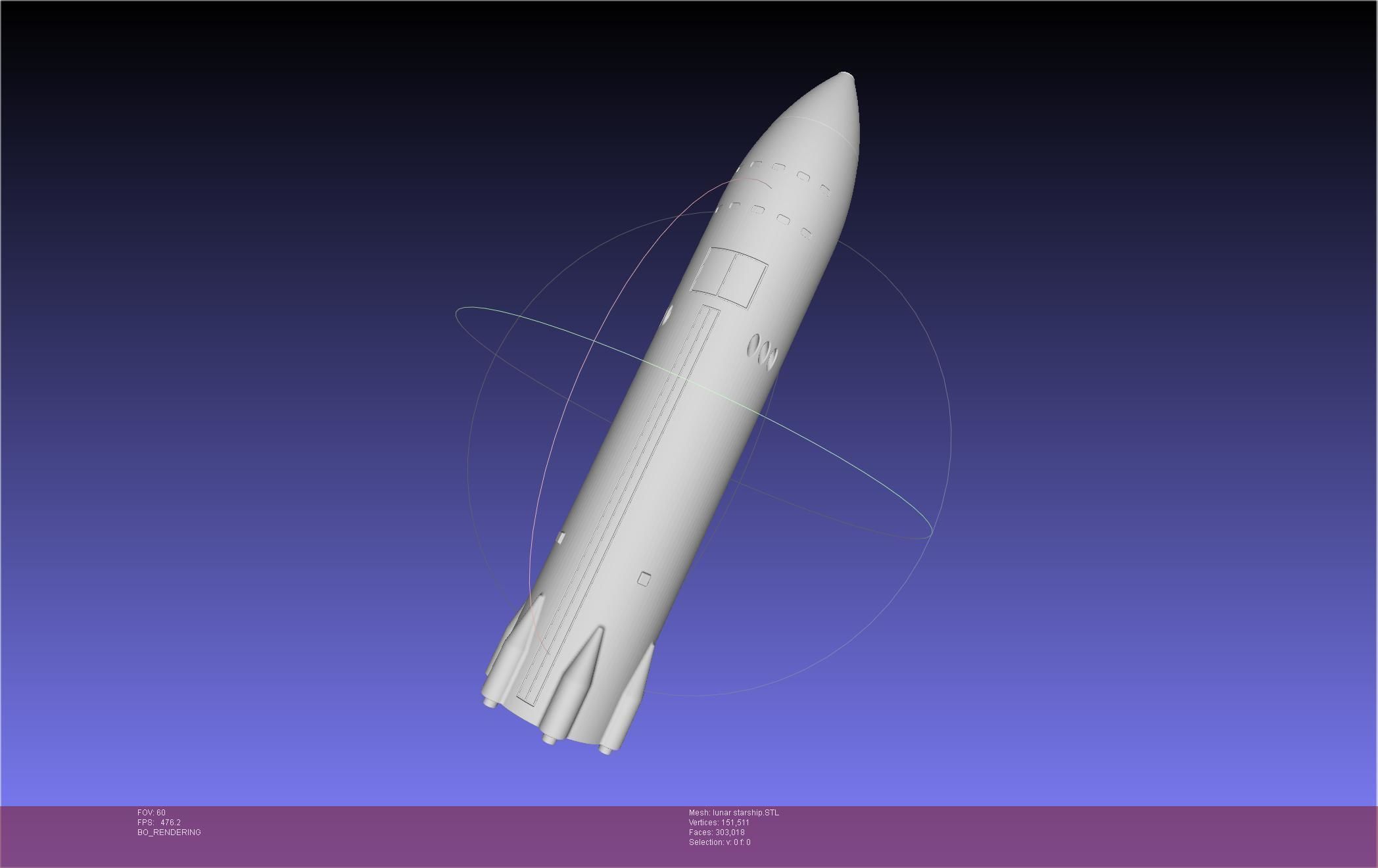 Space X Lunar Starship Printable Model 3D model 3D printable | CGTrader