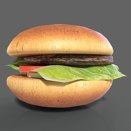 Simple Burger 3D model | CGTrader