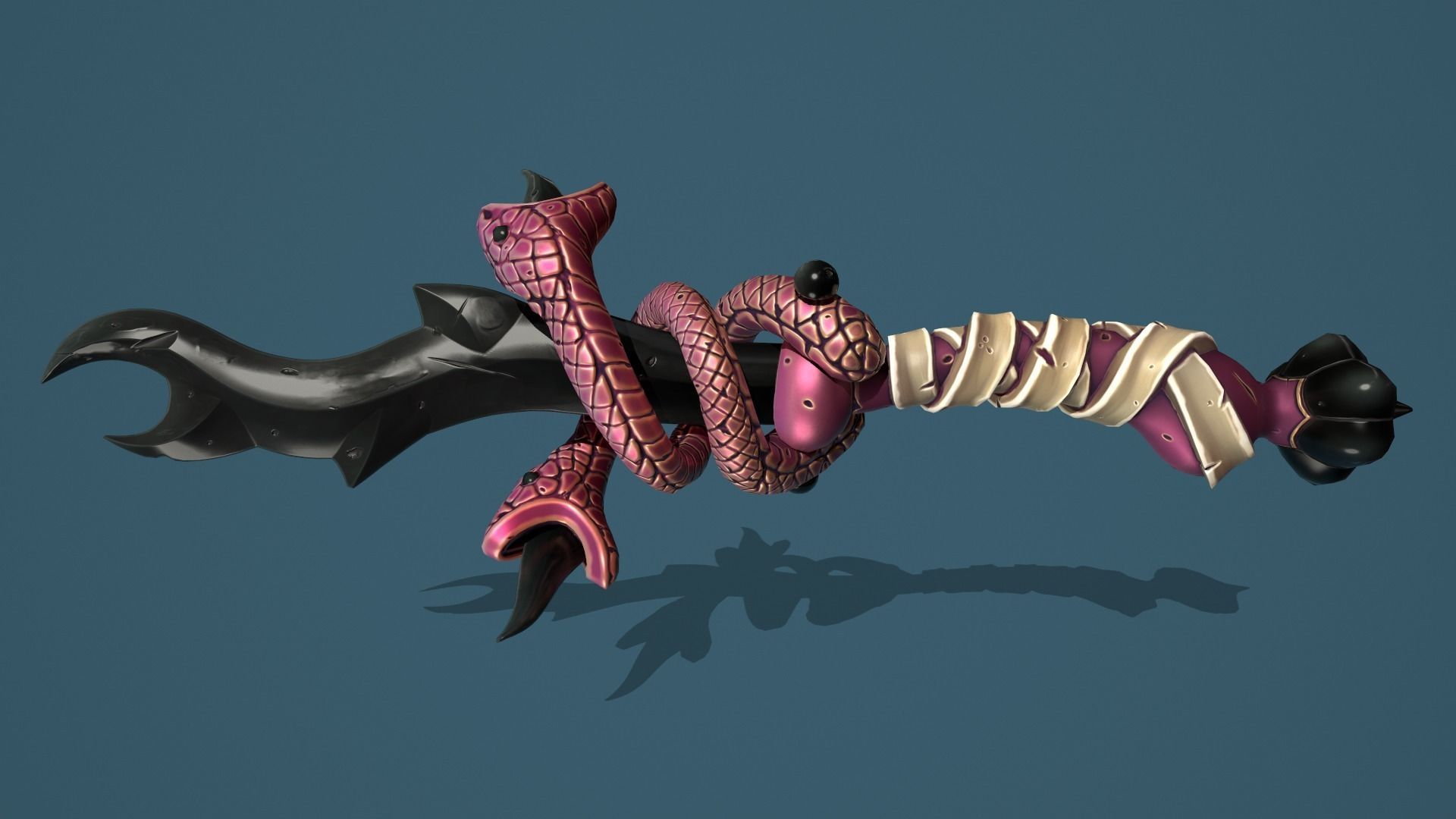 3D model Snake dagger VR / AR / low-poly | CGTrader
