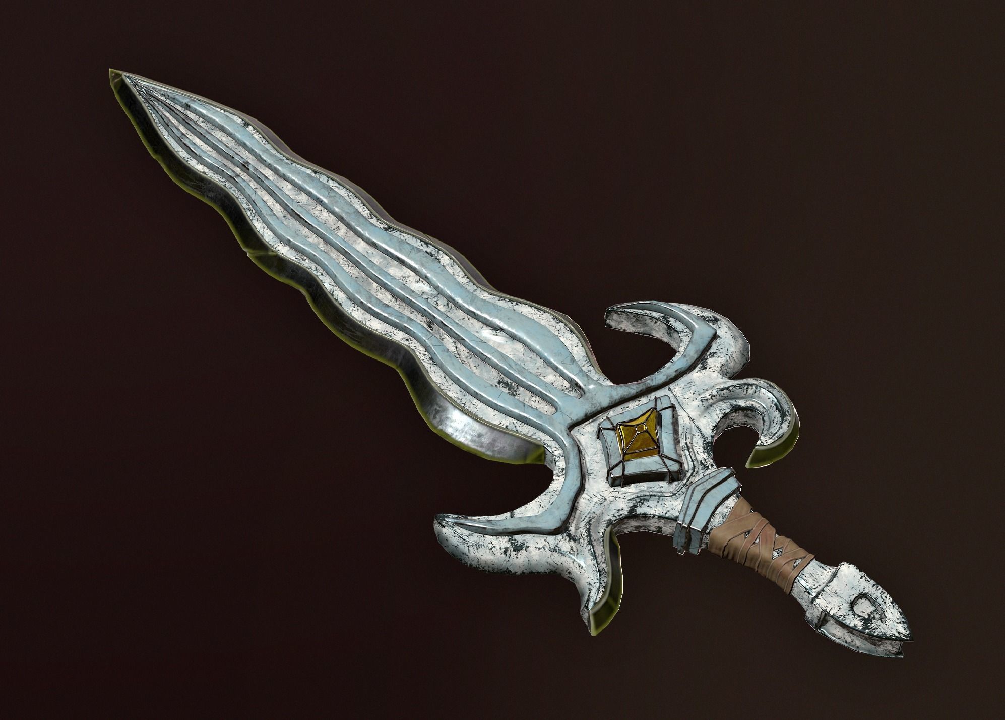 3D model Stylized Fantasy Sword VR / AR / low-poly | CGTrader