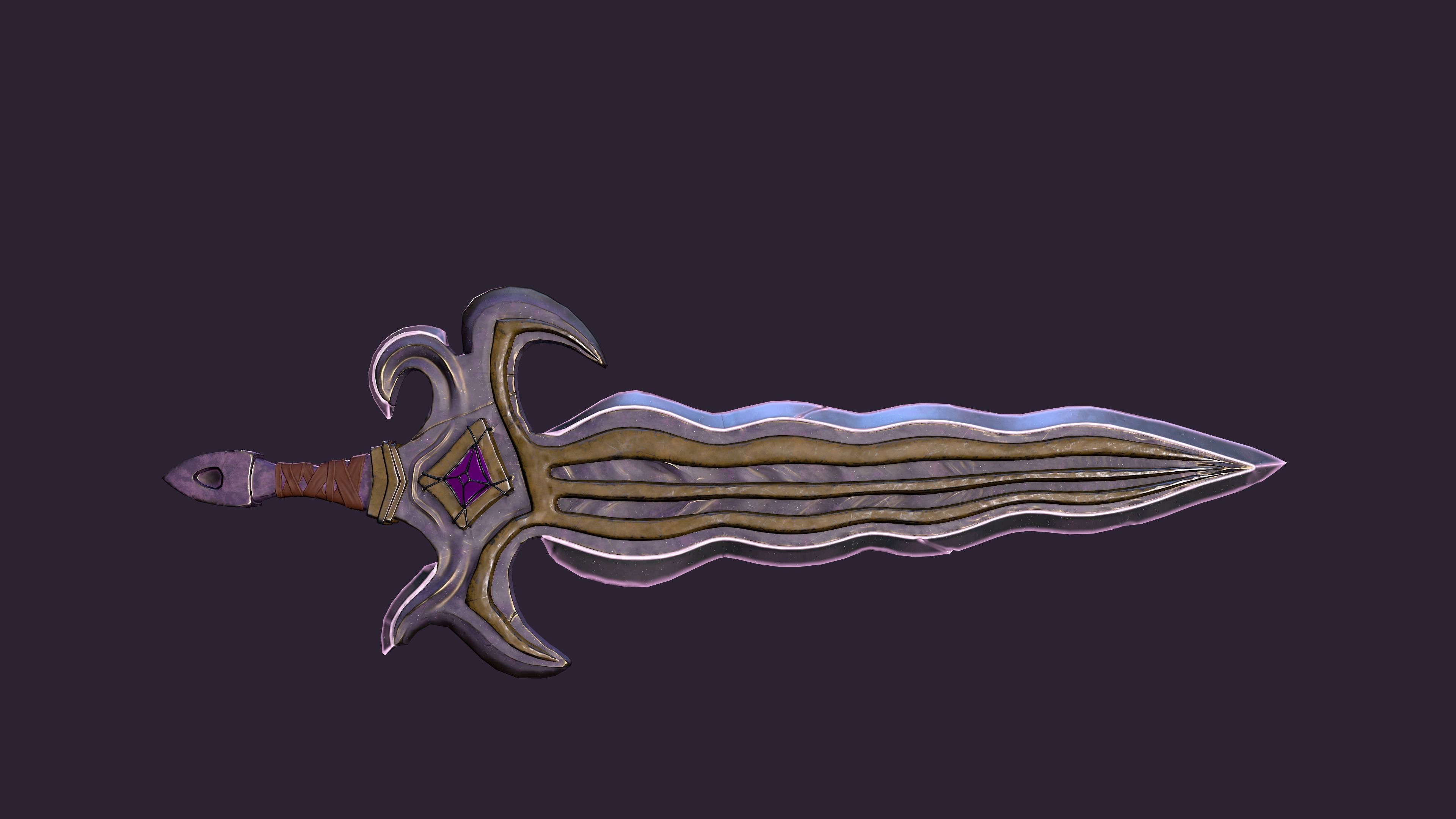 3D model Stylized Fantasy Sword VR / AR / low-poly | CGTrader