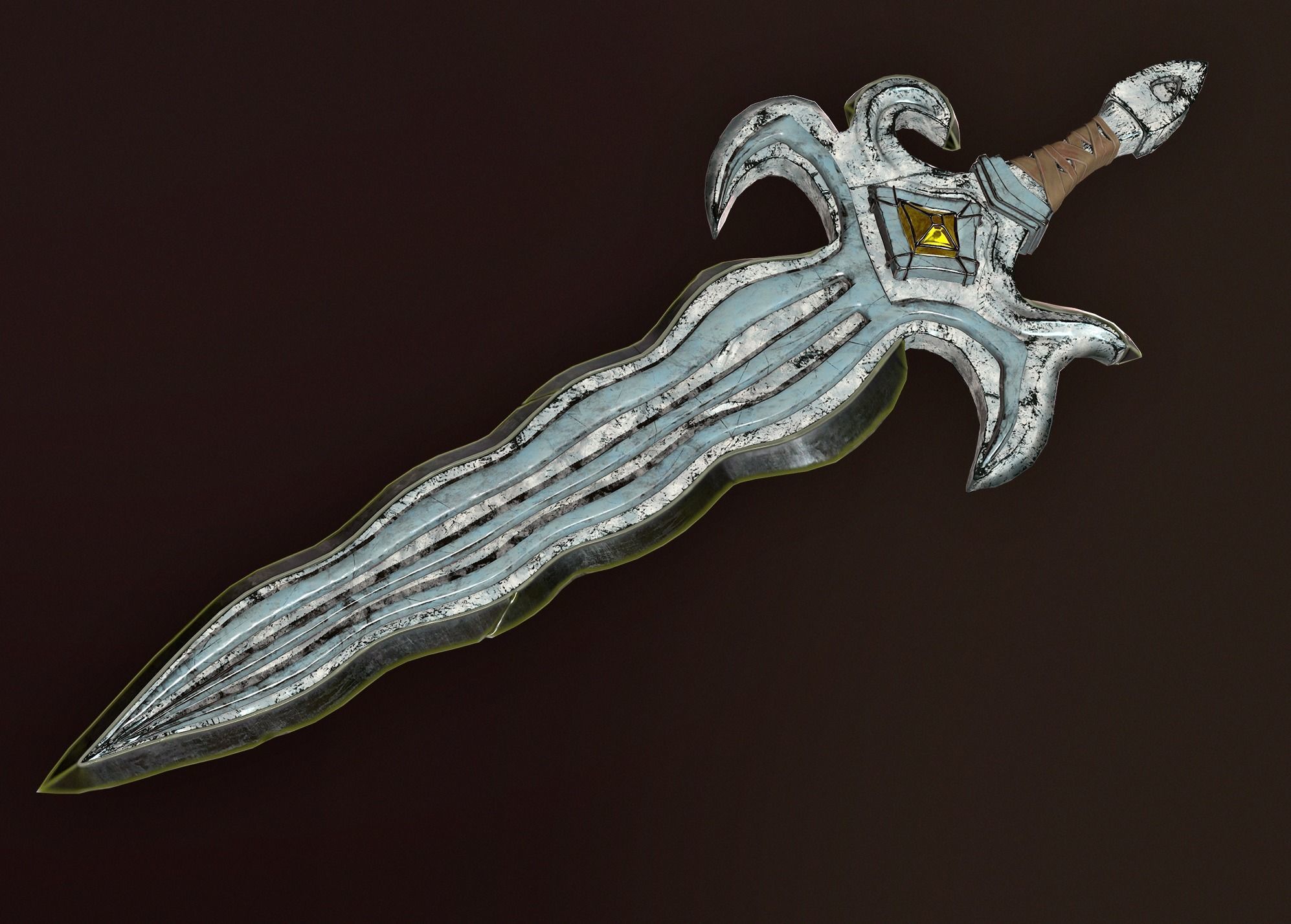 3D model Stylized Fantasy Sword VR / AR / low-poly | CGTrader