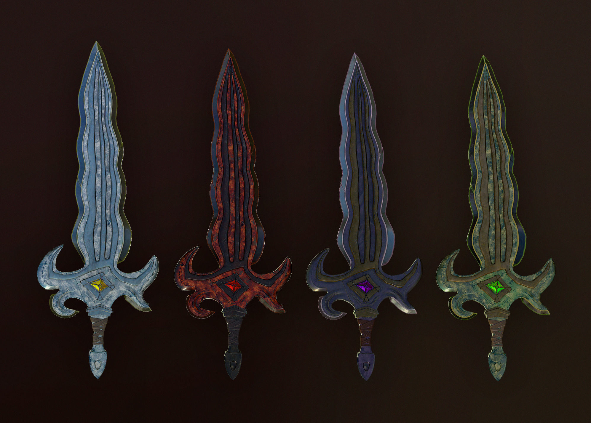 3D model Stylized Fantasy Sword VR / AR / low-poly | CGTrader