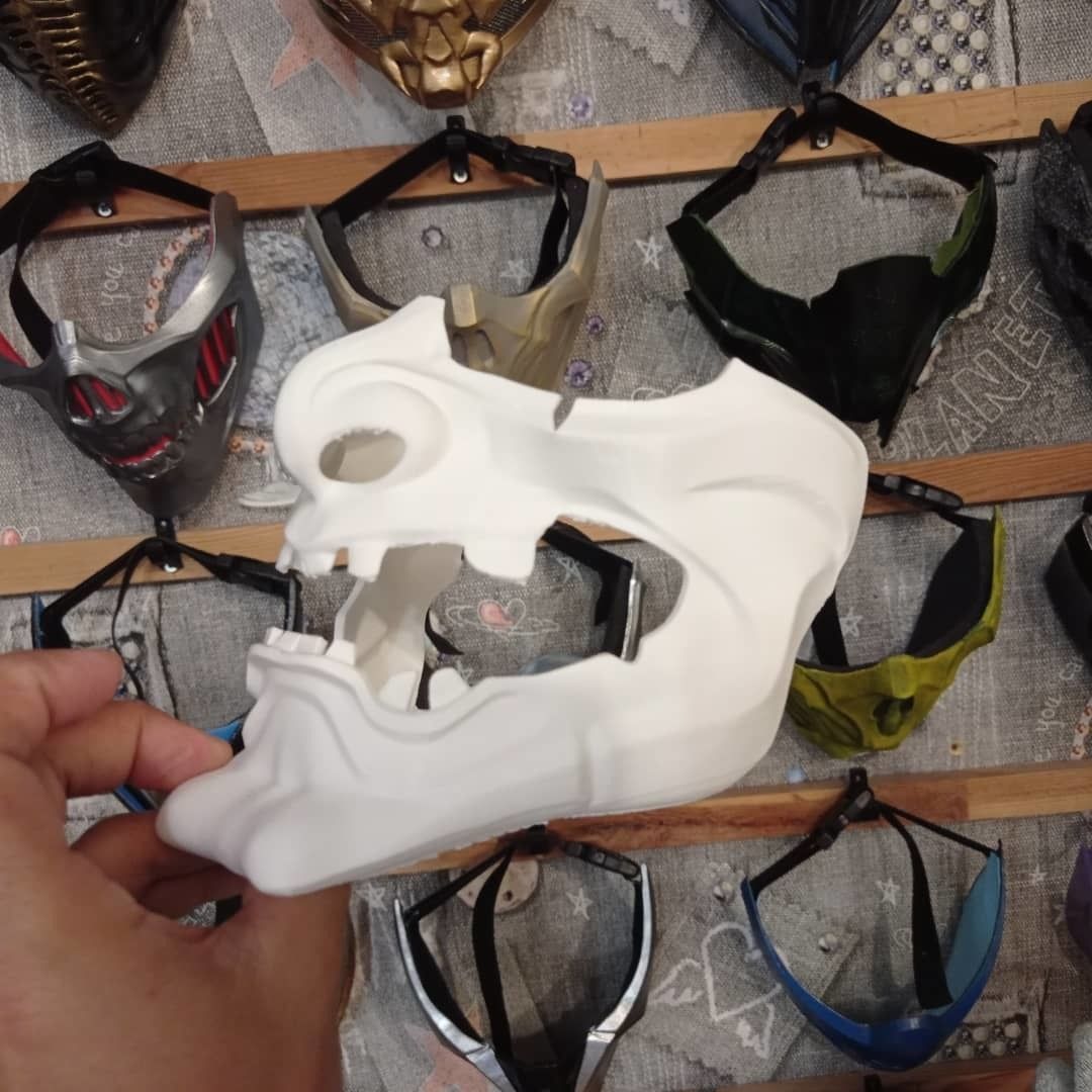 Skeletal Vengeance mask from Ghost of Tsushima 3D model 3D printable ...