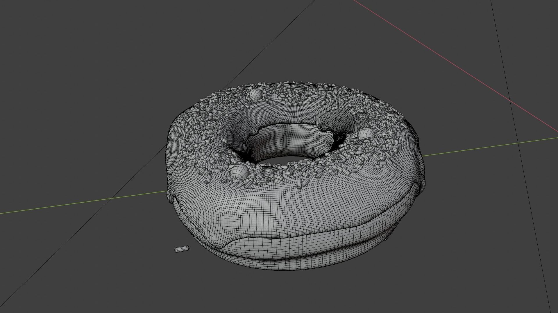 Stylized Donut PBR free 3D model | CGTrader
