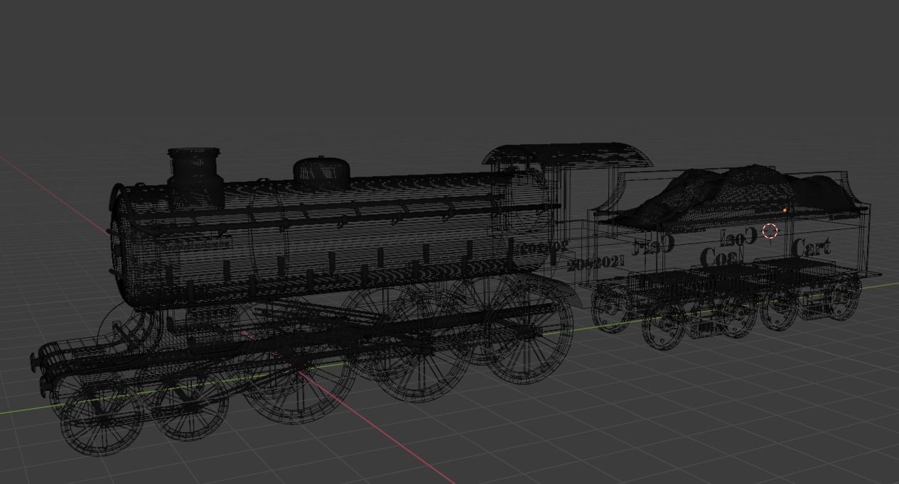 Steam Train 3D model | CGTrader