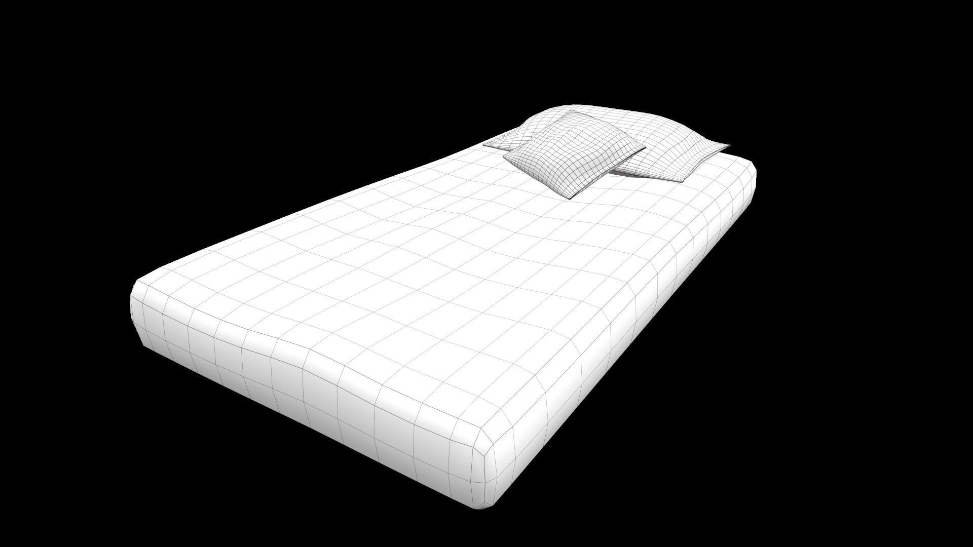 3d Model Mattress Vr Ar Low Poly Cgtrader