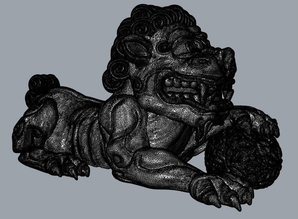 Foo Dog Fu Dog Chinese Dog 3D print model 3D model 3D printable | CGTrader