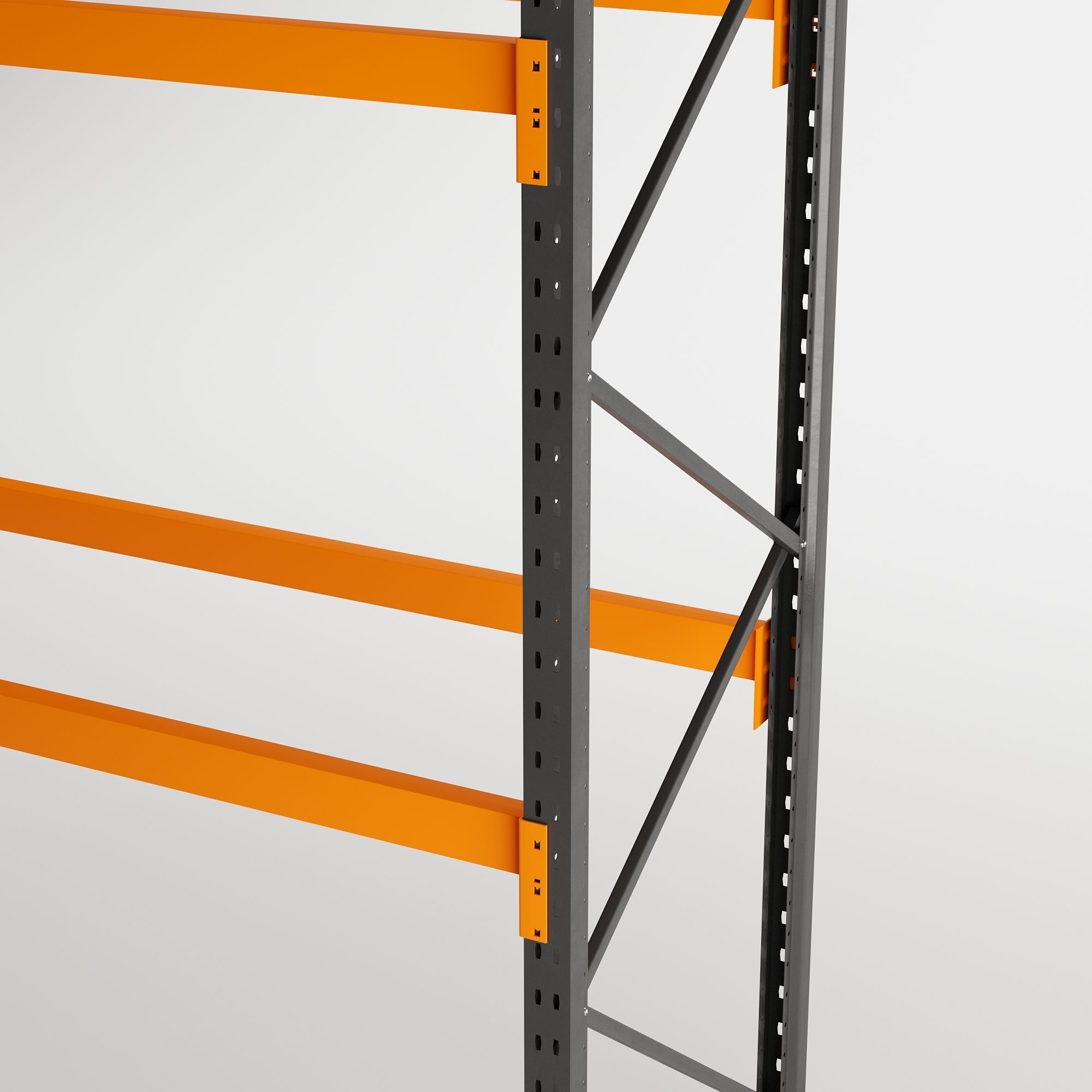 Warehouse pallet racks 3D model | CGTrader