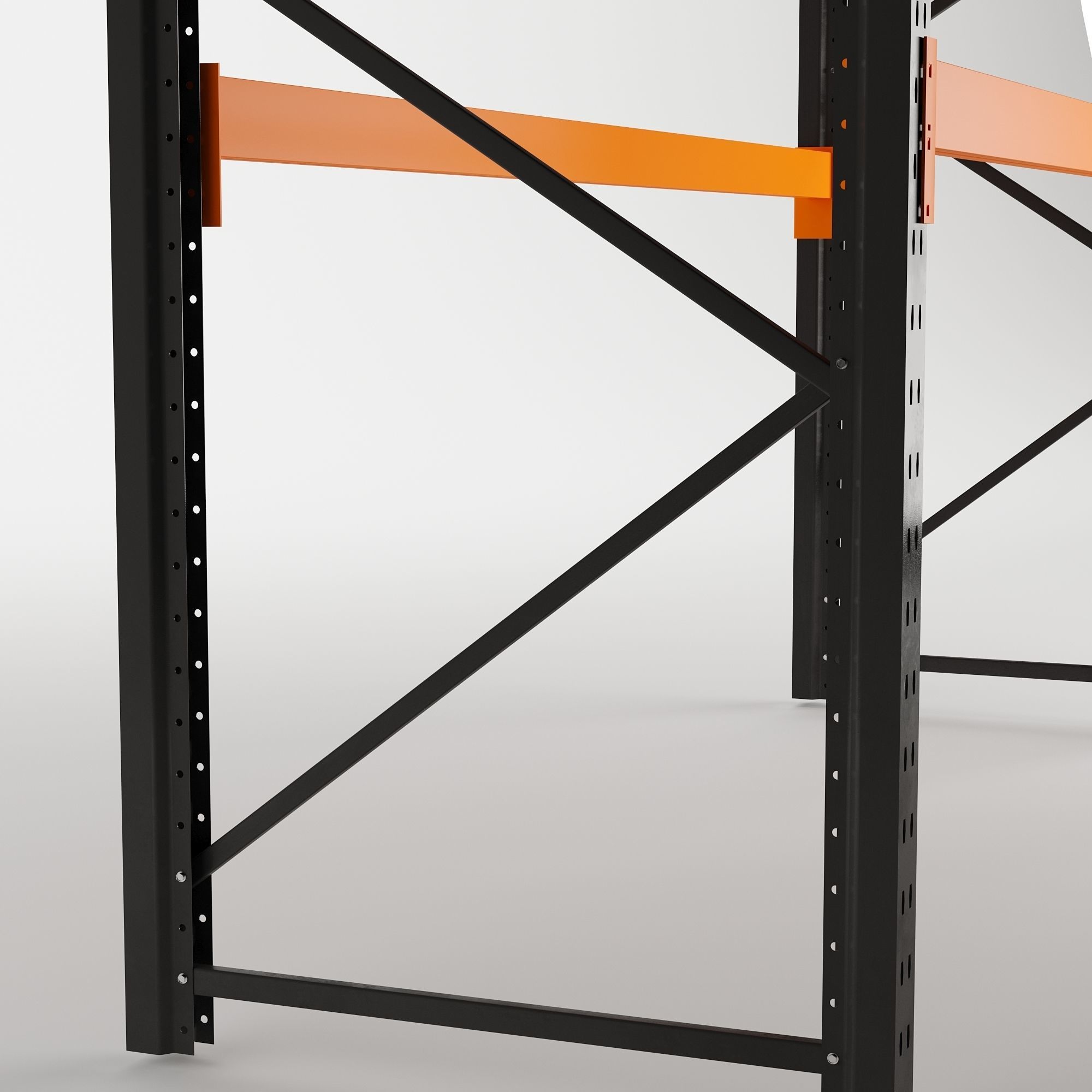 Warehouse pallet racks 3D model | CGTrader