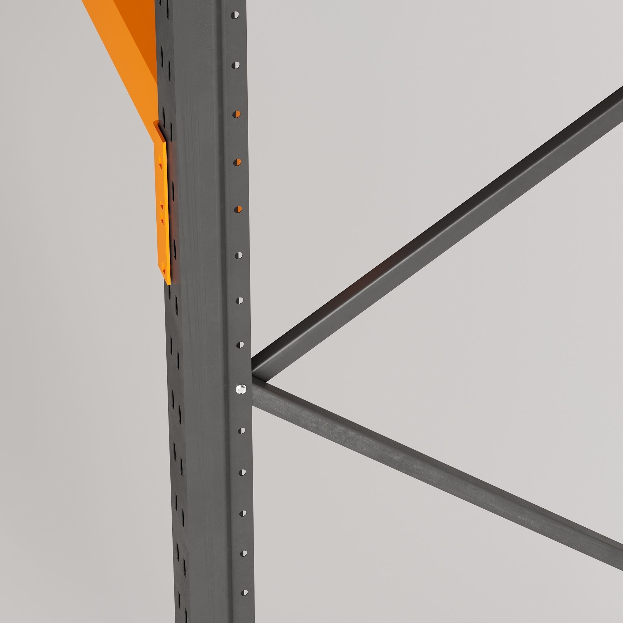 Warehouse pallet racks 3D model | CGTrader