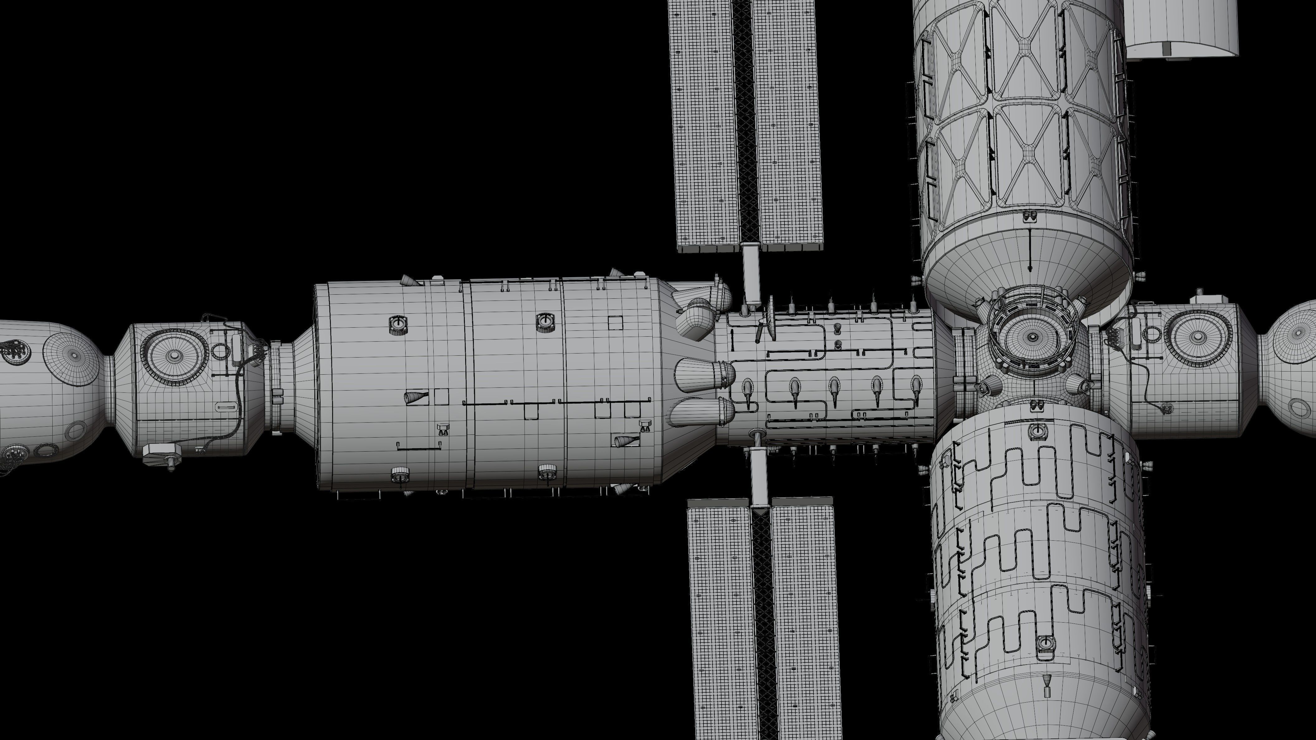 Tiangong Space Station 3D model | CGTrader