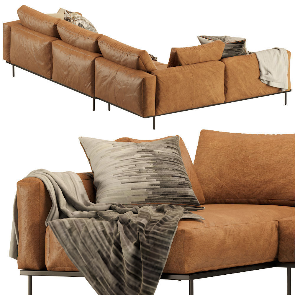 Coco Republic The Mateo Modular Sofa 3D model | CGTrader