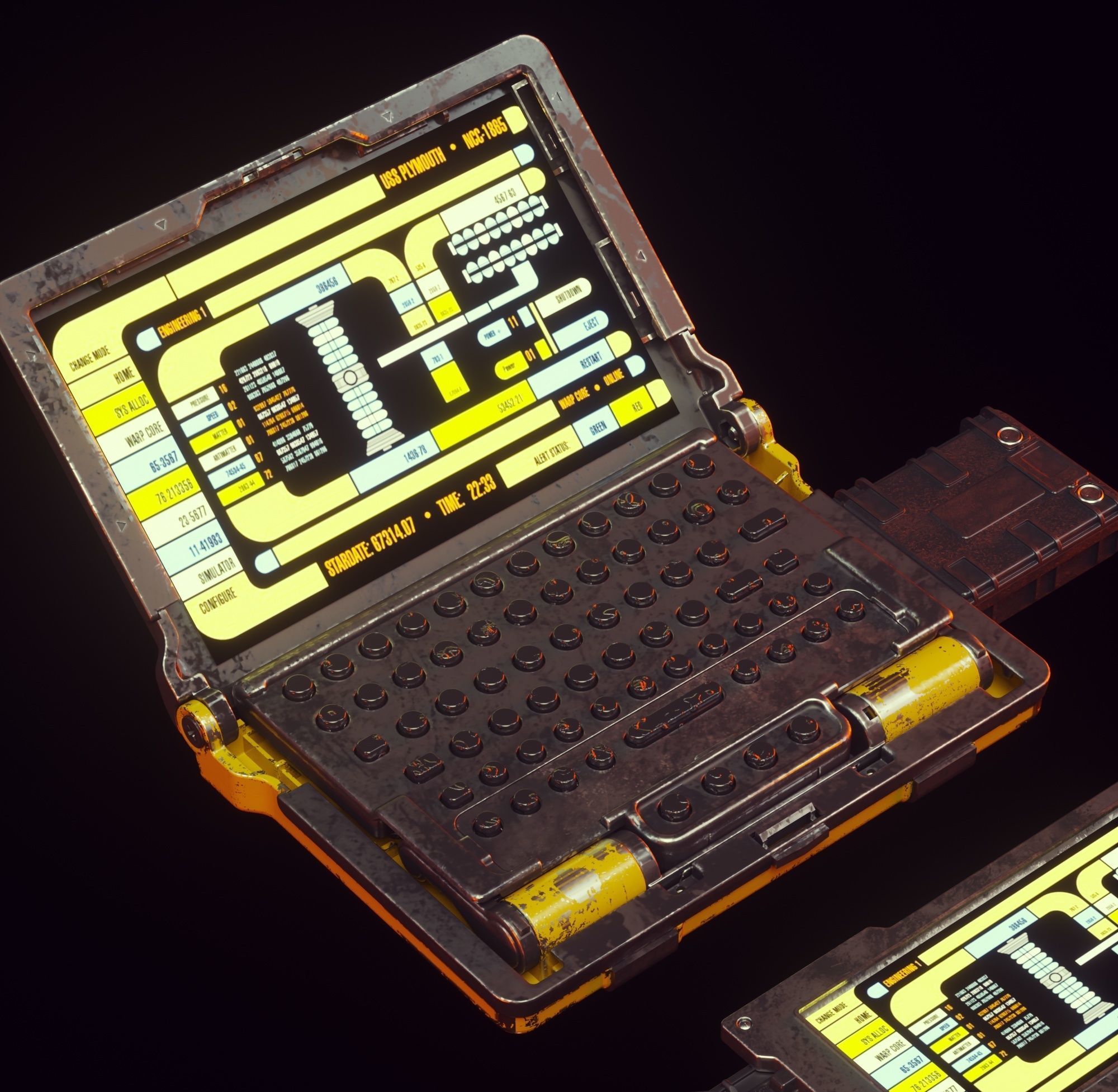 Hacking device concept 3D model | CGTrader