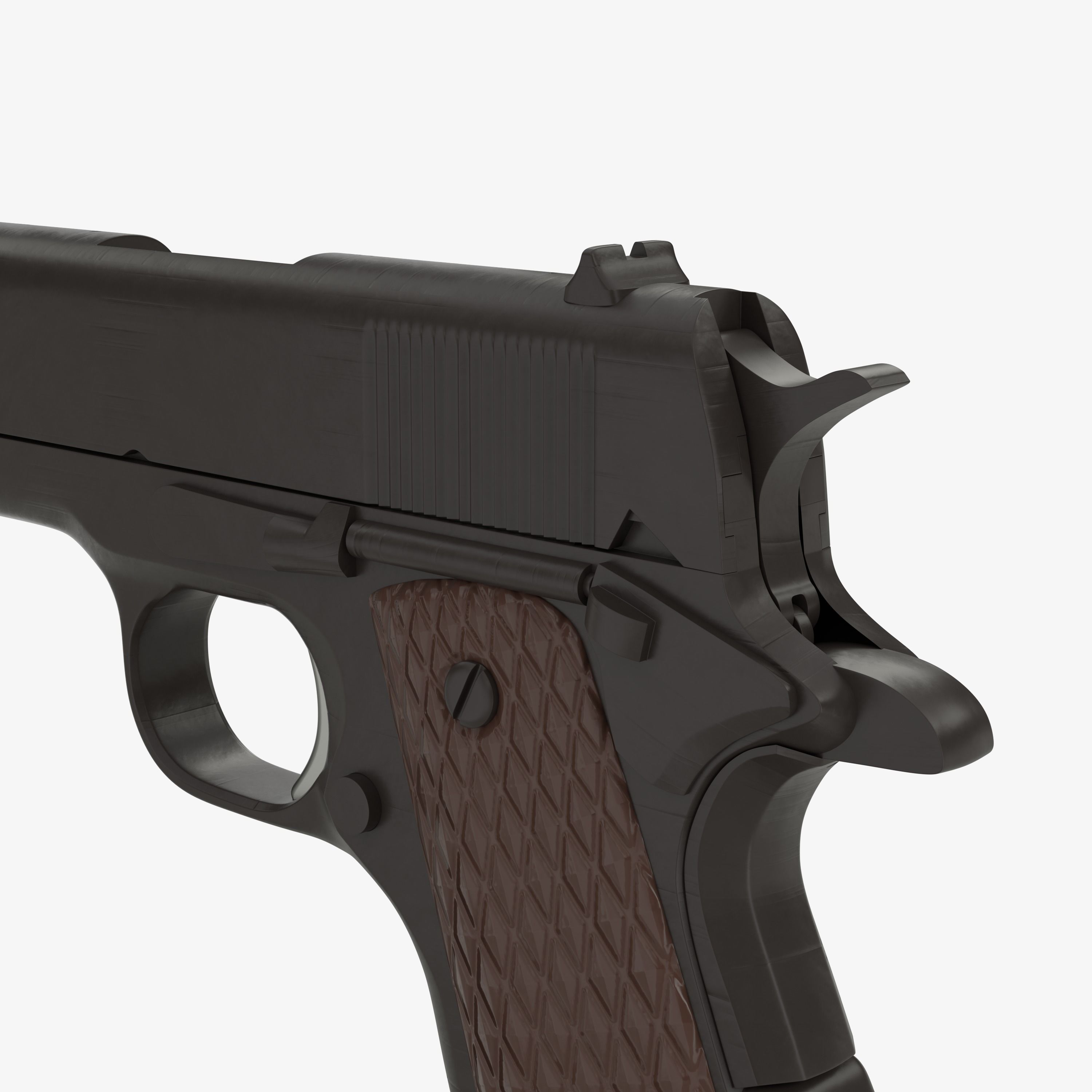 M1911 pistol 3D low poly model free VR / AR / low-poly 3D model | CGTrader