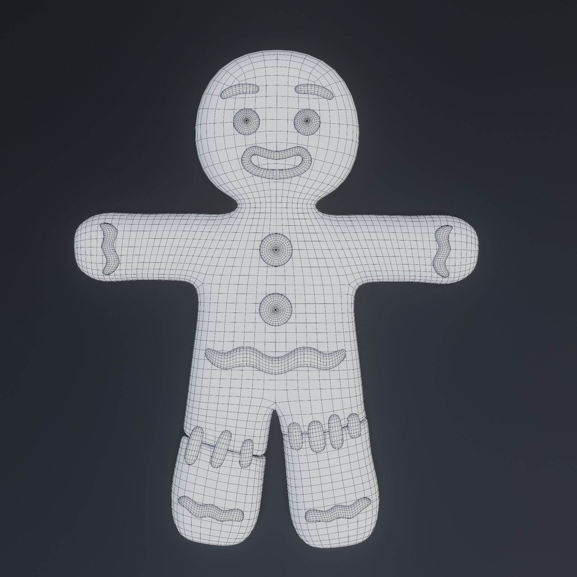 3D model Gingerbread man VR / AR / low-poly | CGTrader