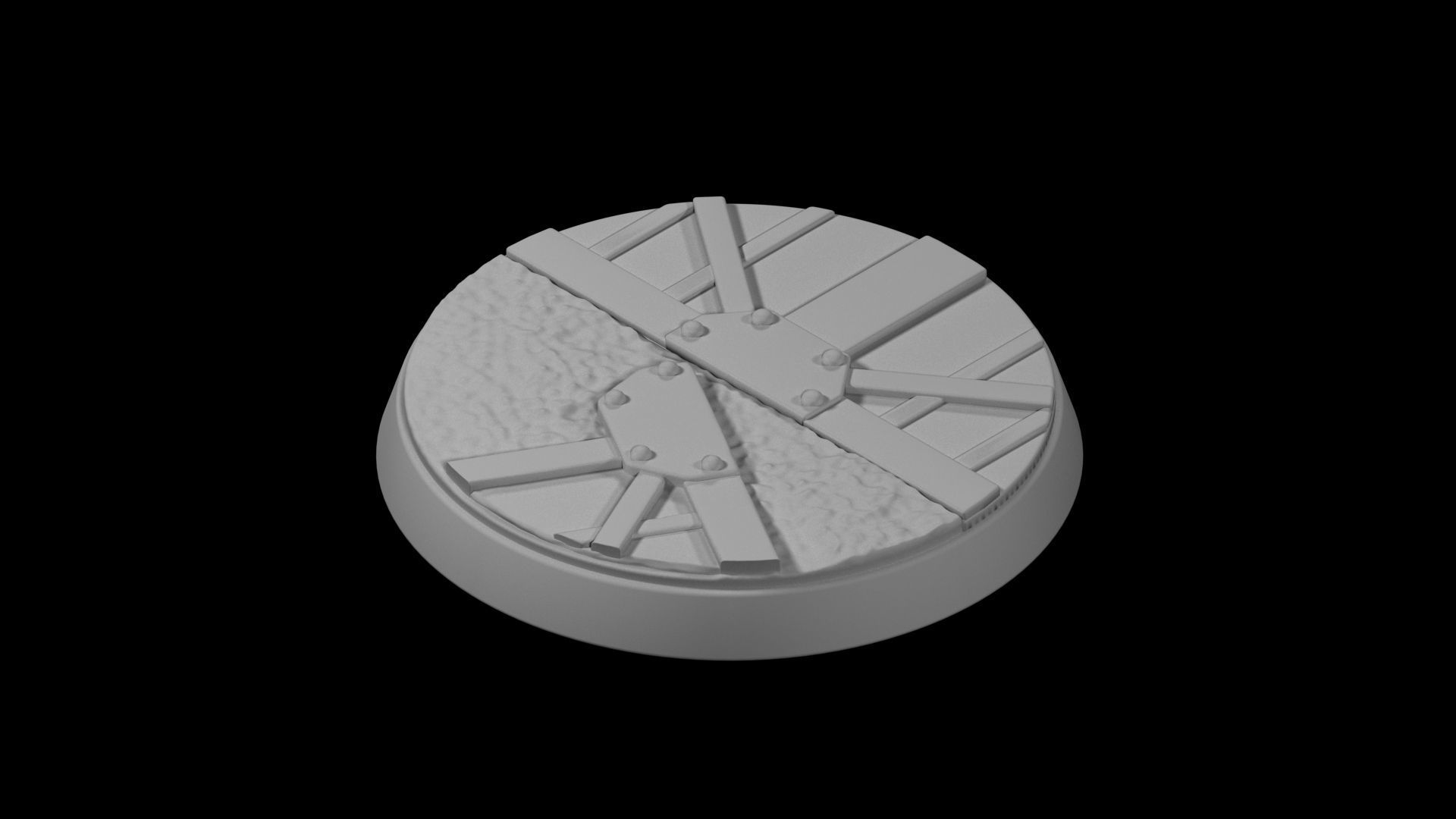 Warhammer 40k - Sector Imperialis 40mm Round Bases 3D model 3D ...