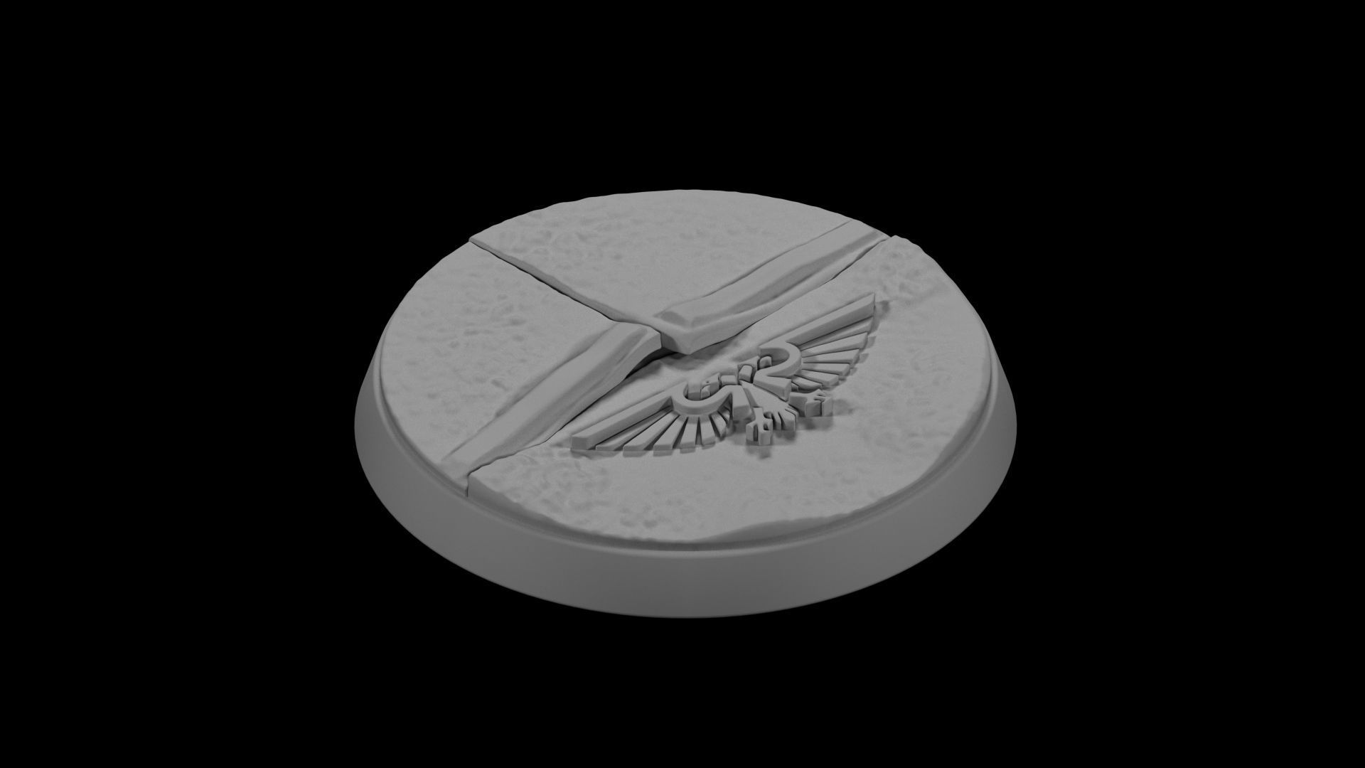 Warhammer 40k - Sector Imperialis 40mm Round Bases 3D model 3D ...