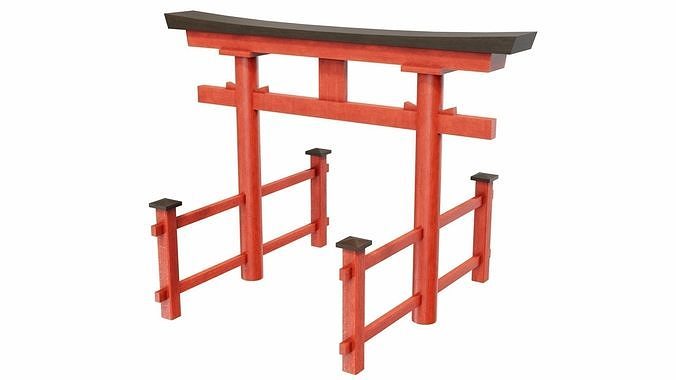 3D model Torii gate Ryobu type VR / AR / low-poly | CGTrader