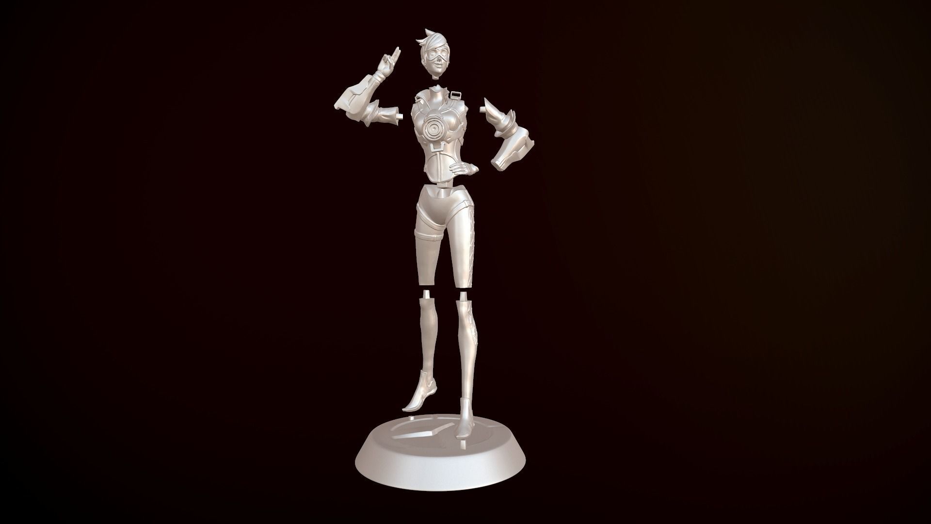 Tracer fan art 3D model 3D printable | CGTrader