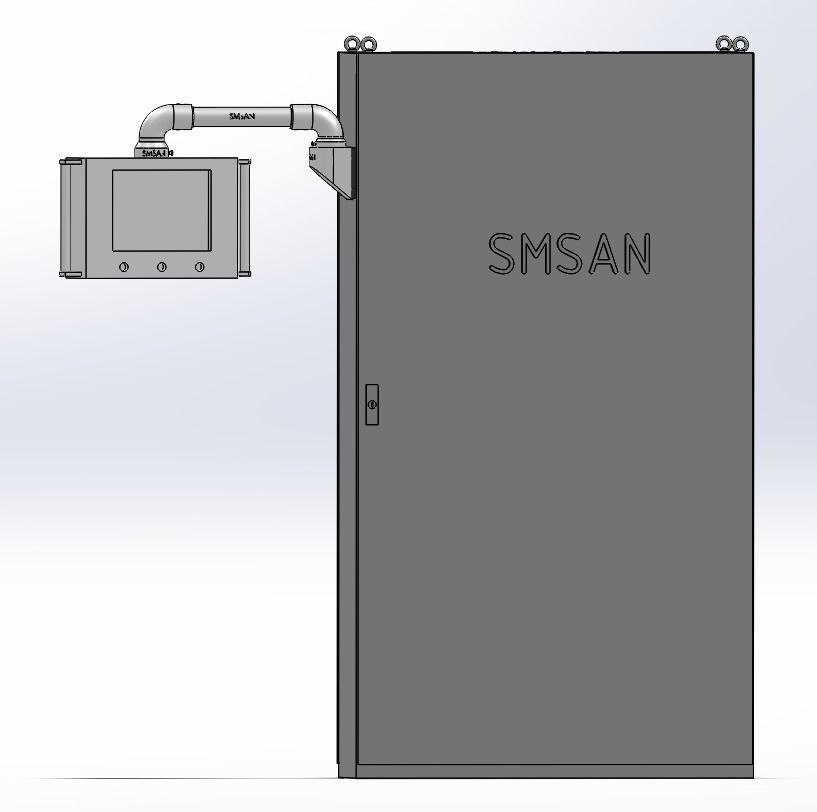 Stainless steel support arm system free 3D model | CGTrader