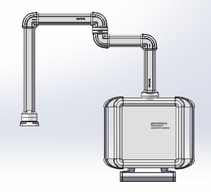 support arm system box controller control box Button box 3D model ...
