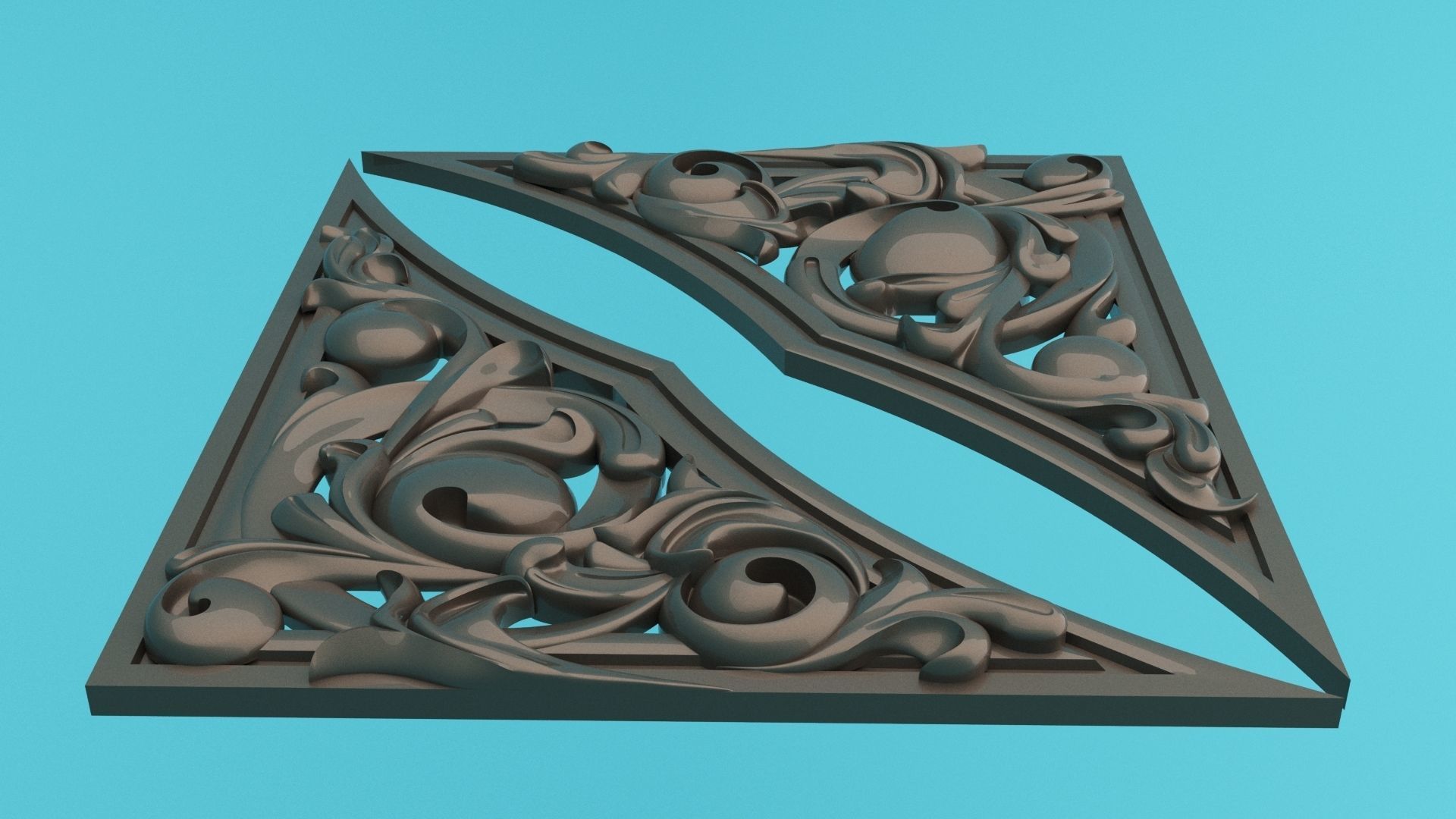 3D model Angle decor 3d model molding VR / AR / low-poly | CGTrader