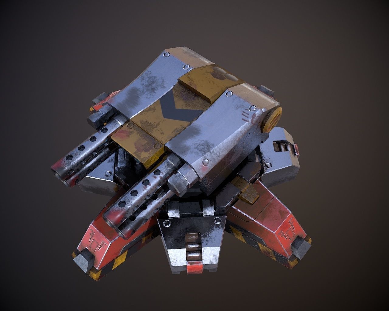 3D model Low poly Turret for game VR / AR / low-poly | CGTrader