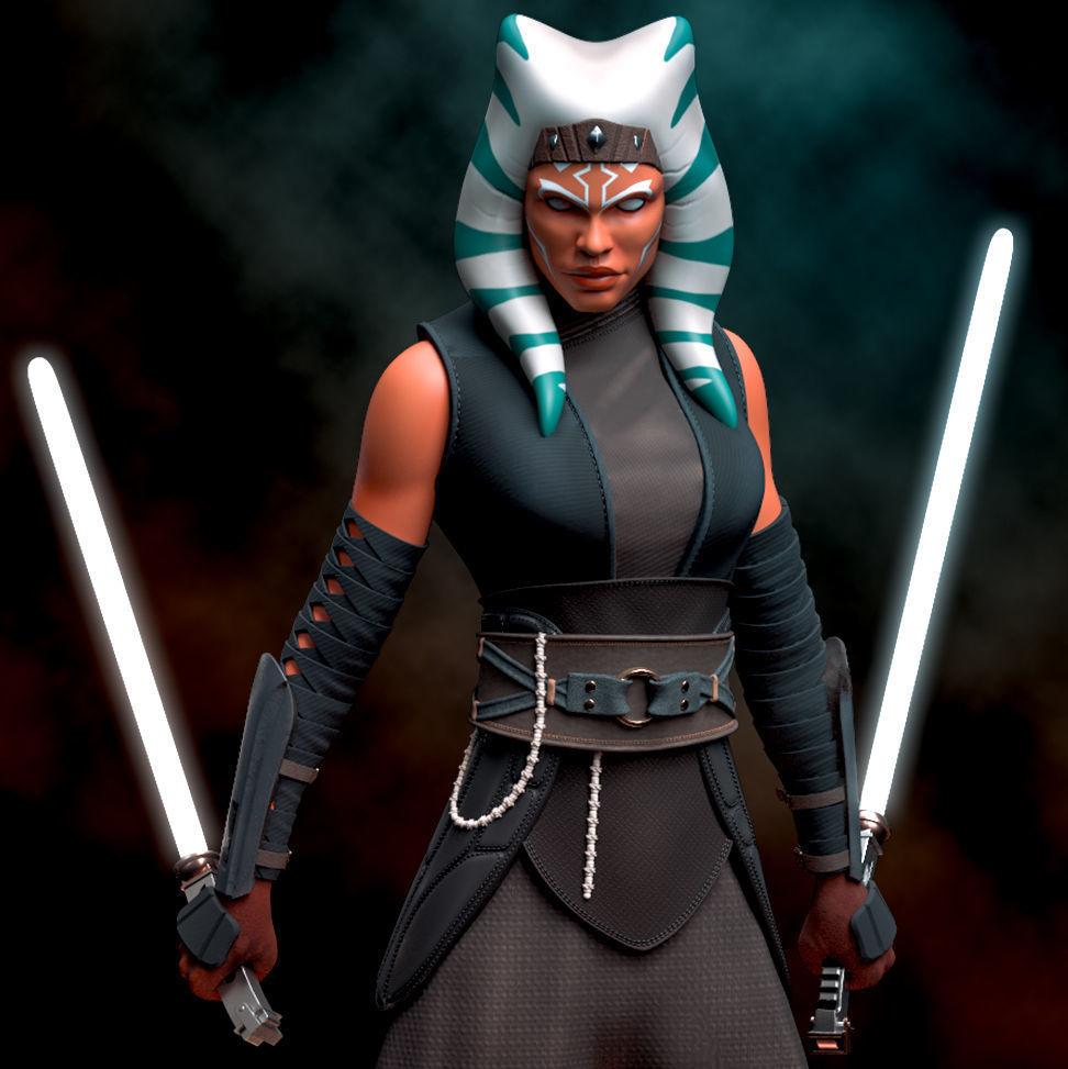 Mandalorian Collection - Ahsoka Mando and Grogu Fanart | CGTrader