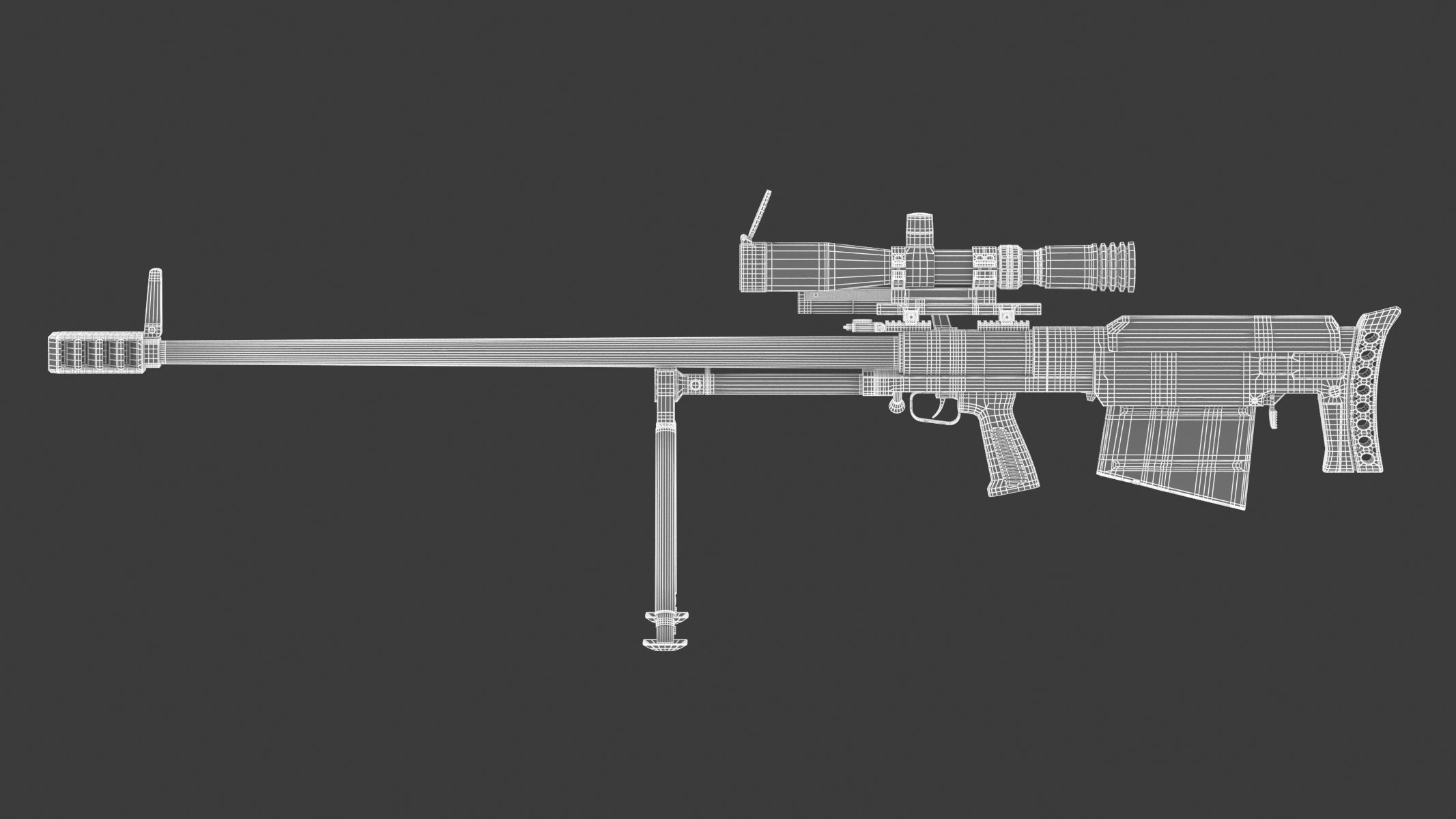 KSVK 12 Sniper Rifle 3D model | CGTrader