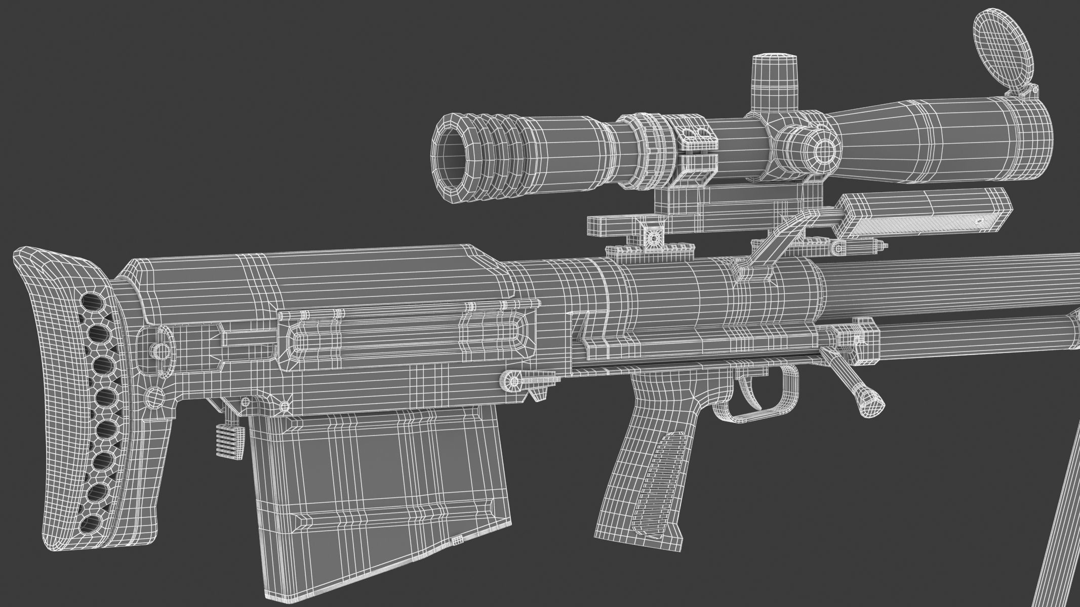 KSVK 12 Sniper Rifle 3D model | CGTrader