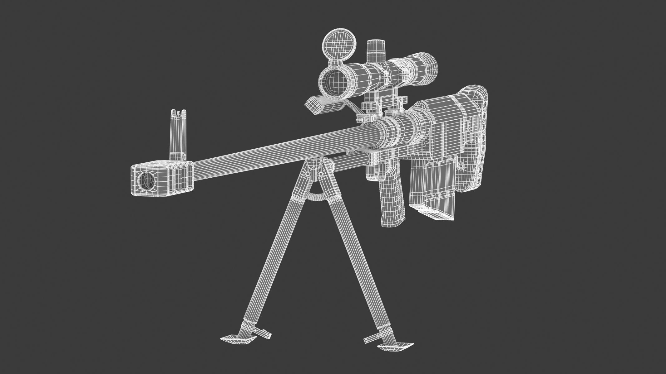 KSVK 12 Sniper Rifle 3D model | CGTrader