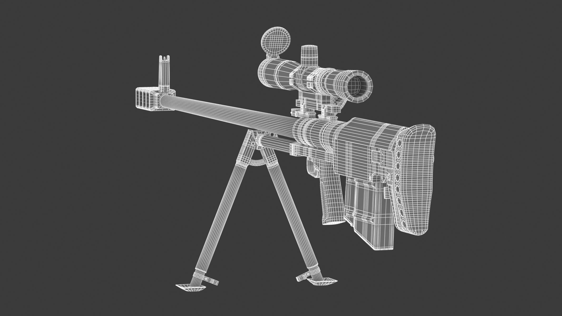 KSVK 12 Sniper Rifle 3D model | CGTrader