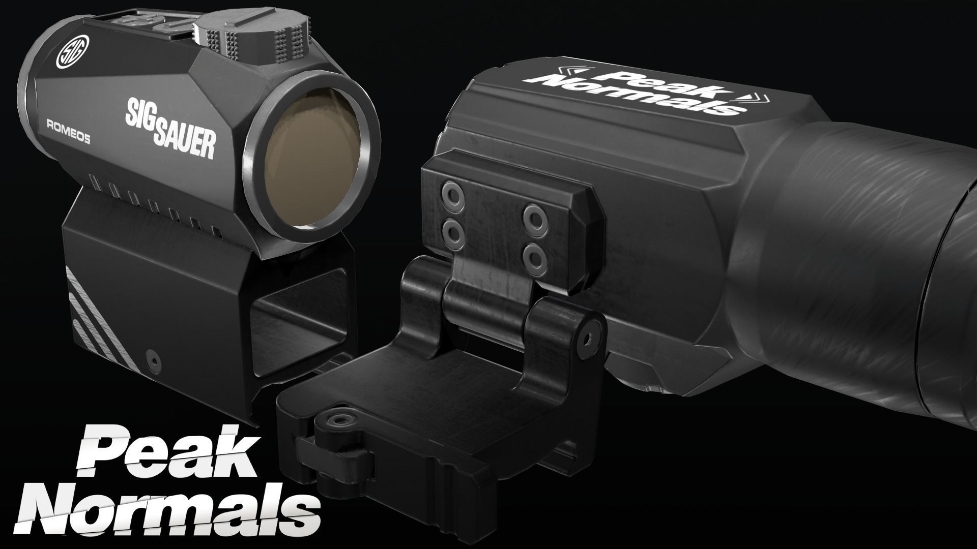 3D model Sig Sauer - Romeo 5 Red Dot Sight VR / AR / low-poly | CGTrader
