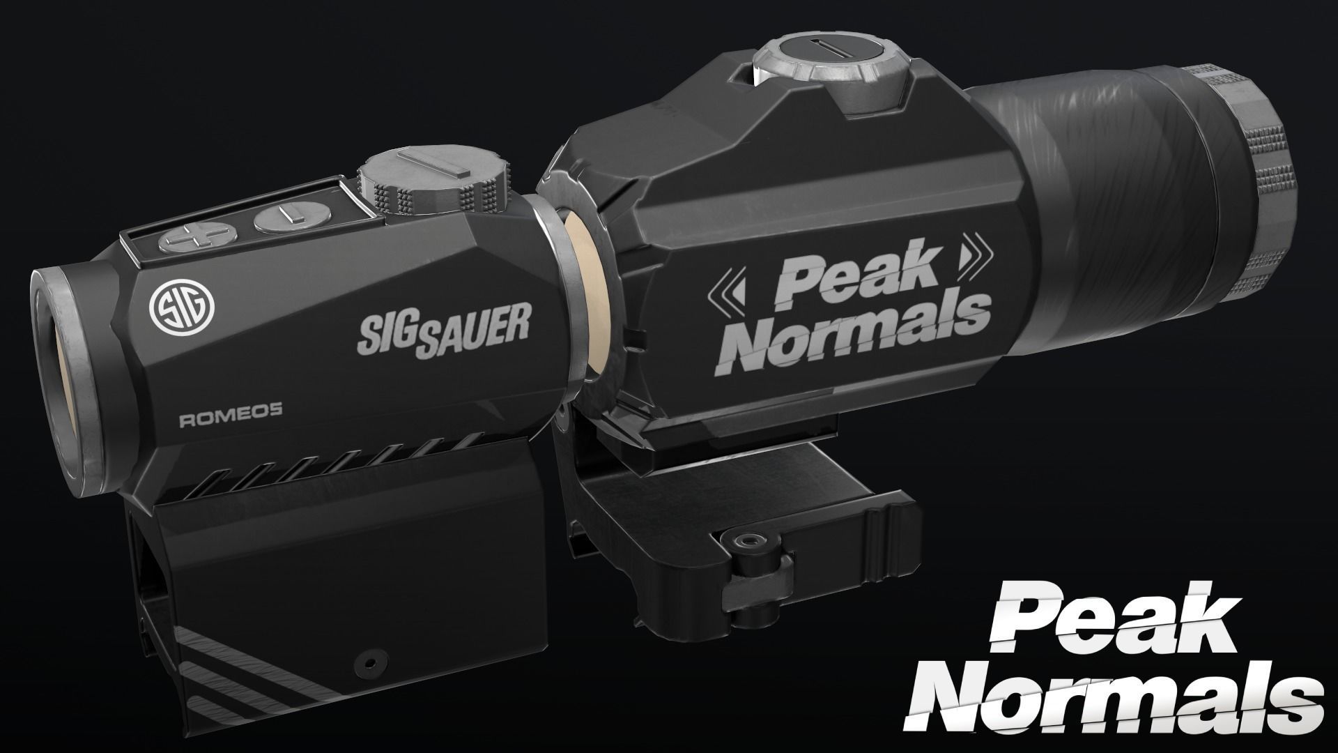 3D model Sig Sauer - Romeo 5 Red Dot Sight VR / AR / low-poly | CGTrader