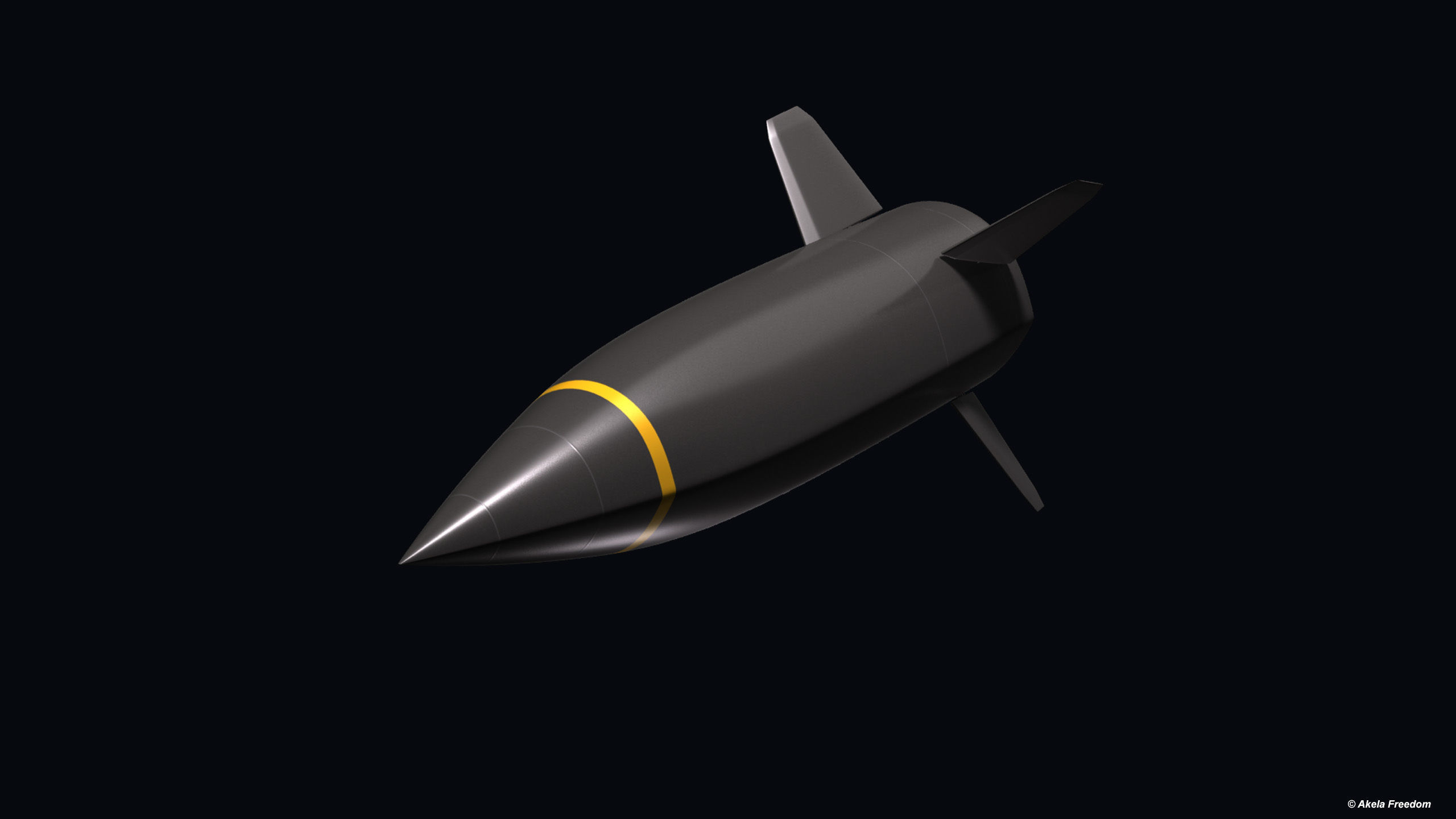 HAWC Hypersonic Cruise Missile Concept 3D model animated | CGTrader