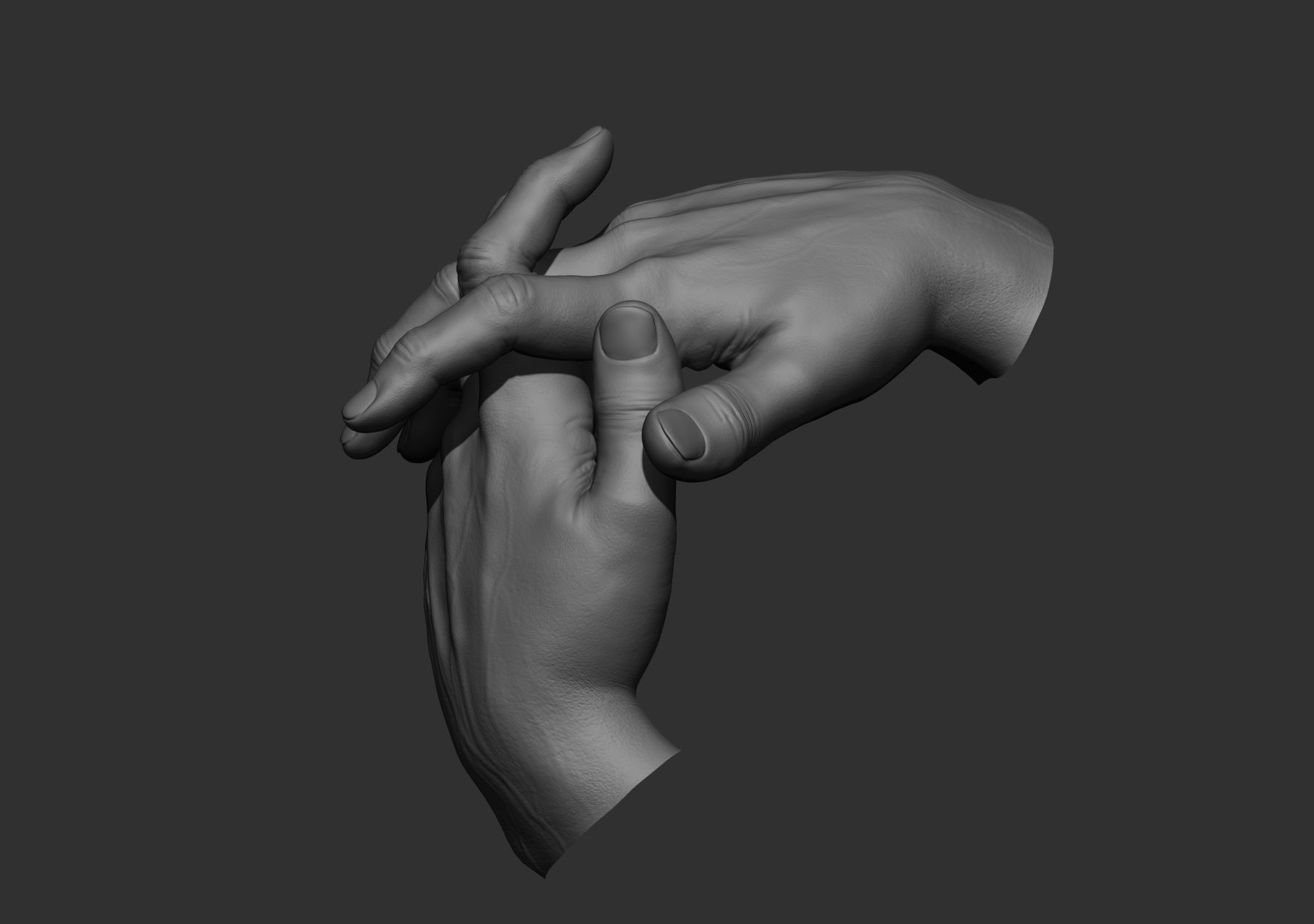 12 Male hand poses 3D model | CGTrader