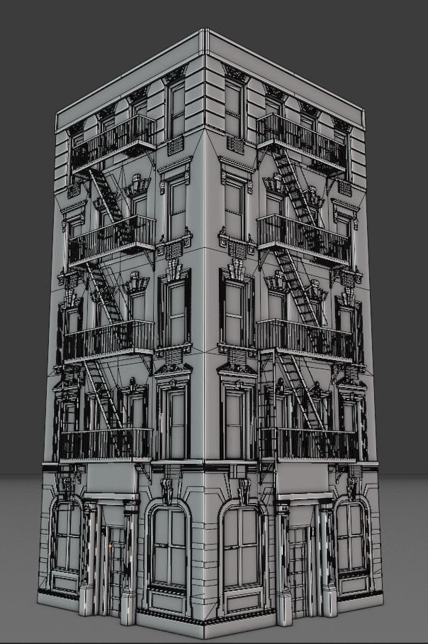 3D model New York Background Buildings Pack VR / AR / low-poly | CGTrader