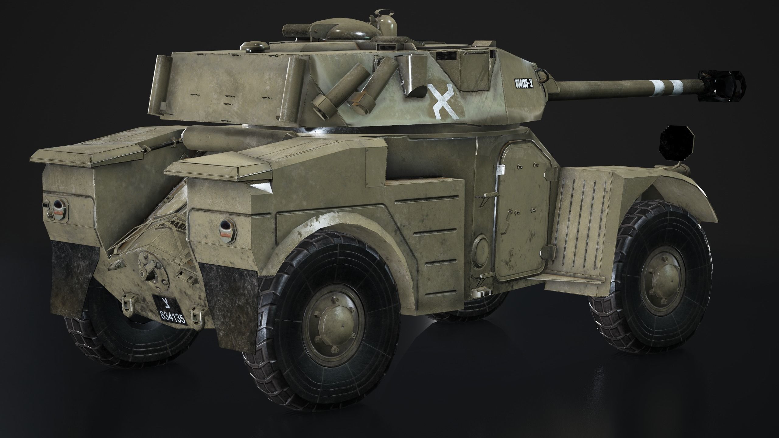 3D model AML 90 Army of Iraq Israel and Argentina VR / AR / low-poly ...