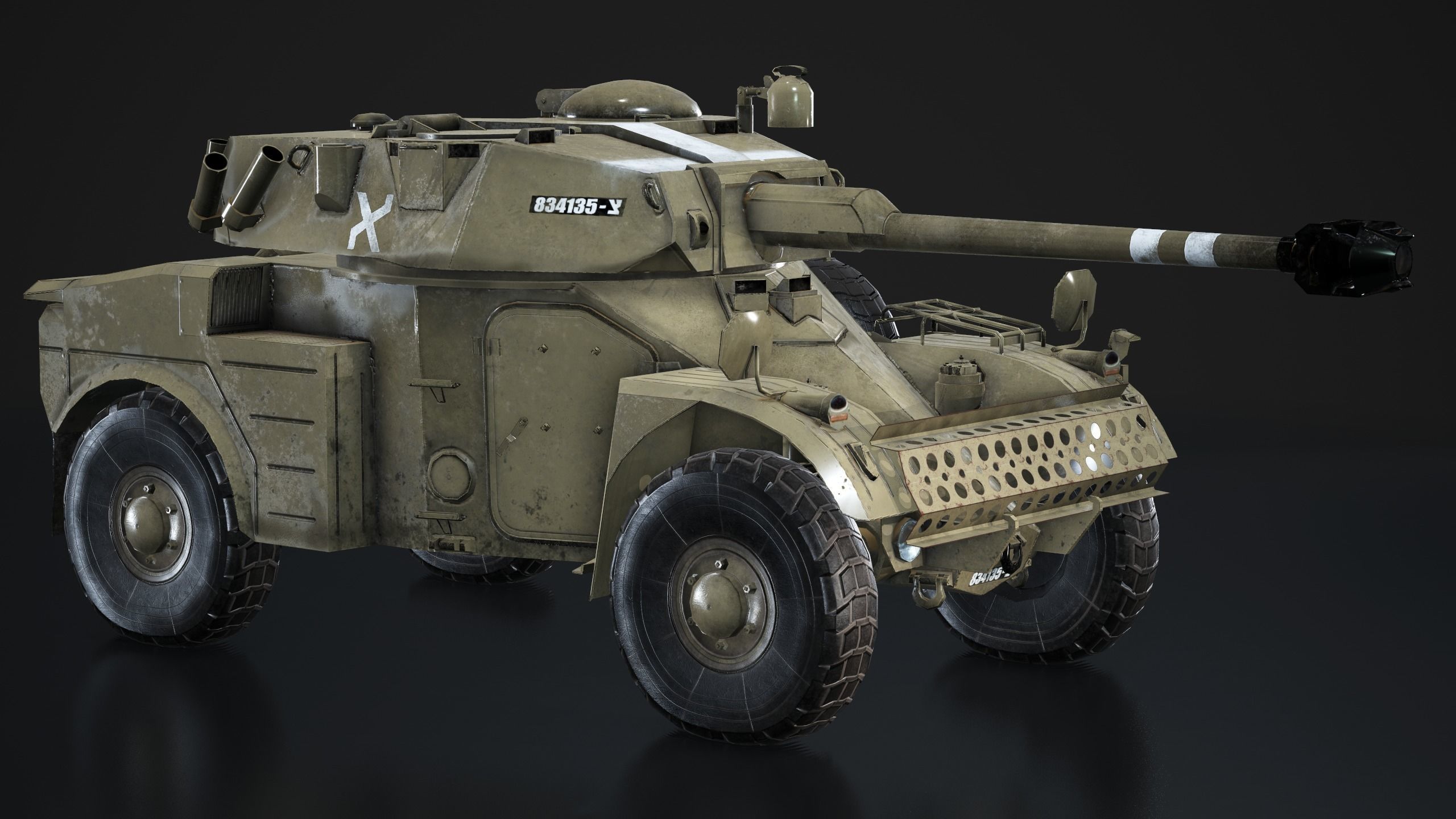 3D model AML 90 Army of Iraq Israel and Argentina VR / AR / low-poly ...