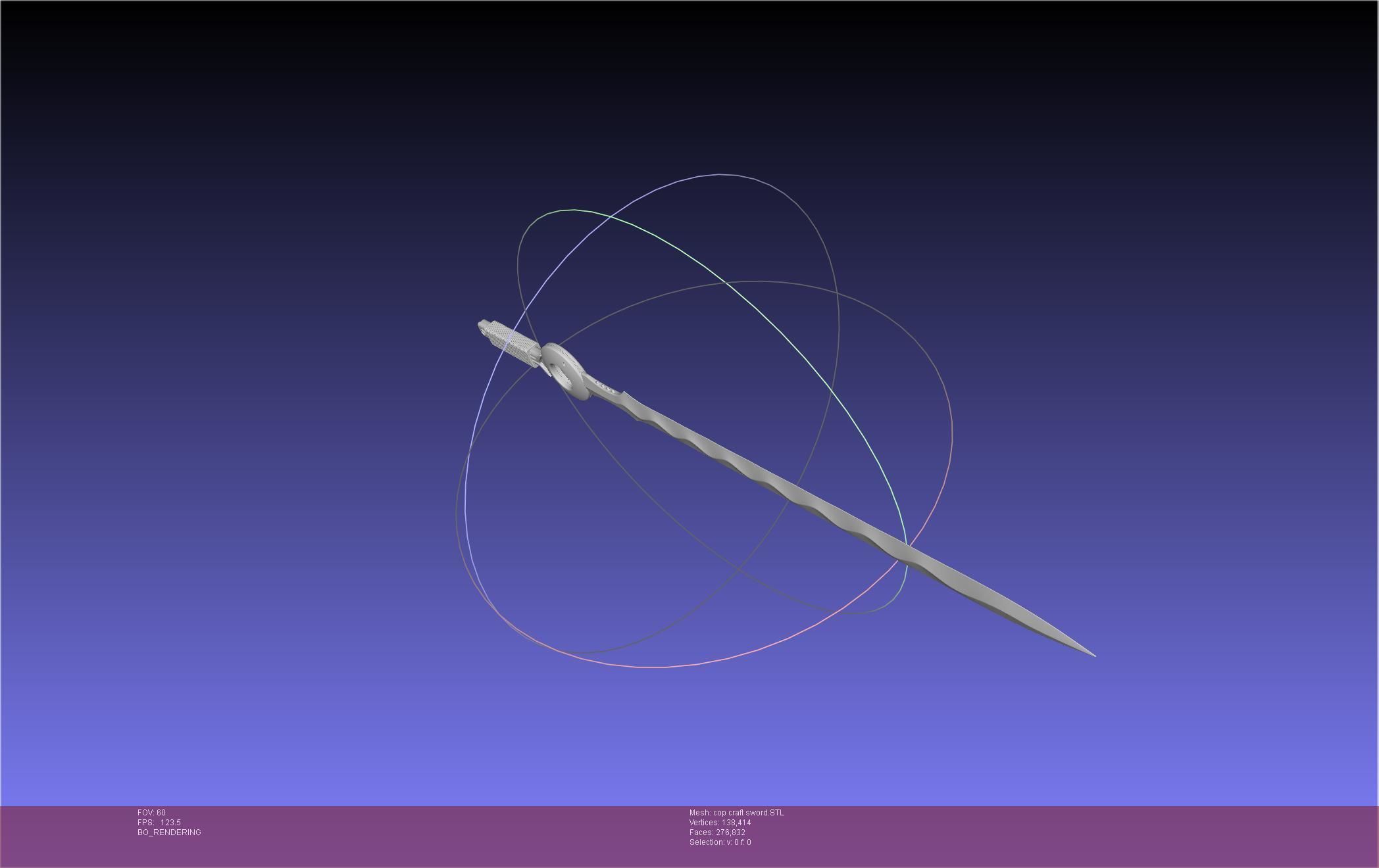 Cop Craft Sword Printable Assembly 3D model 3D printable | CGTrader