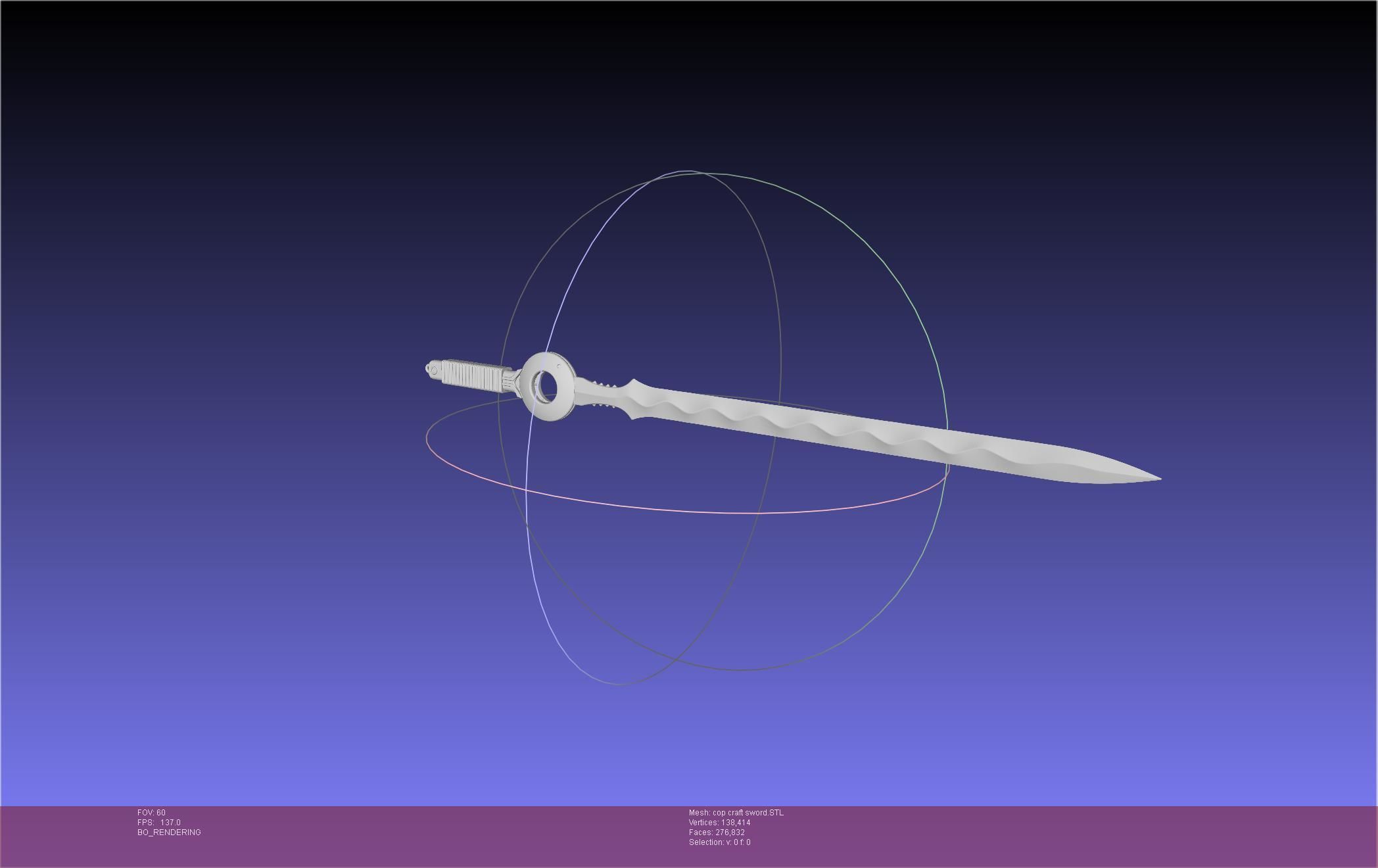 Cop Craft Sword Printable Assembly 3D model 3D printable | CGTrader