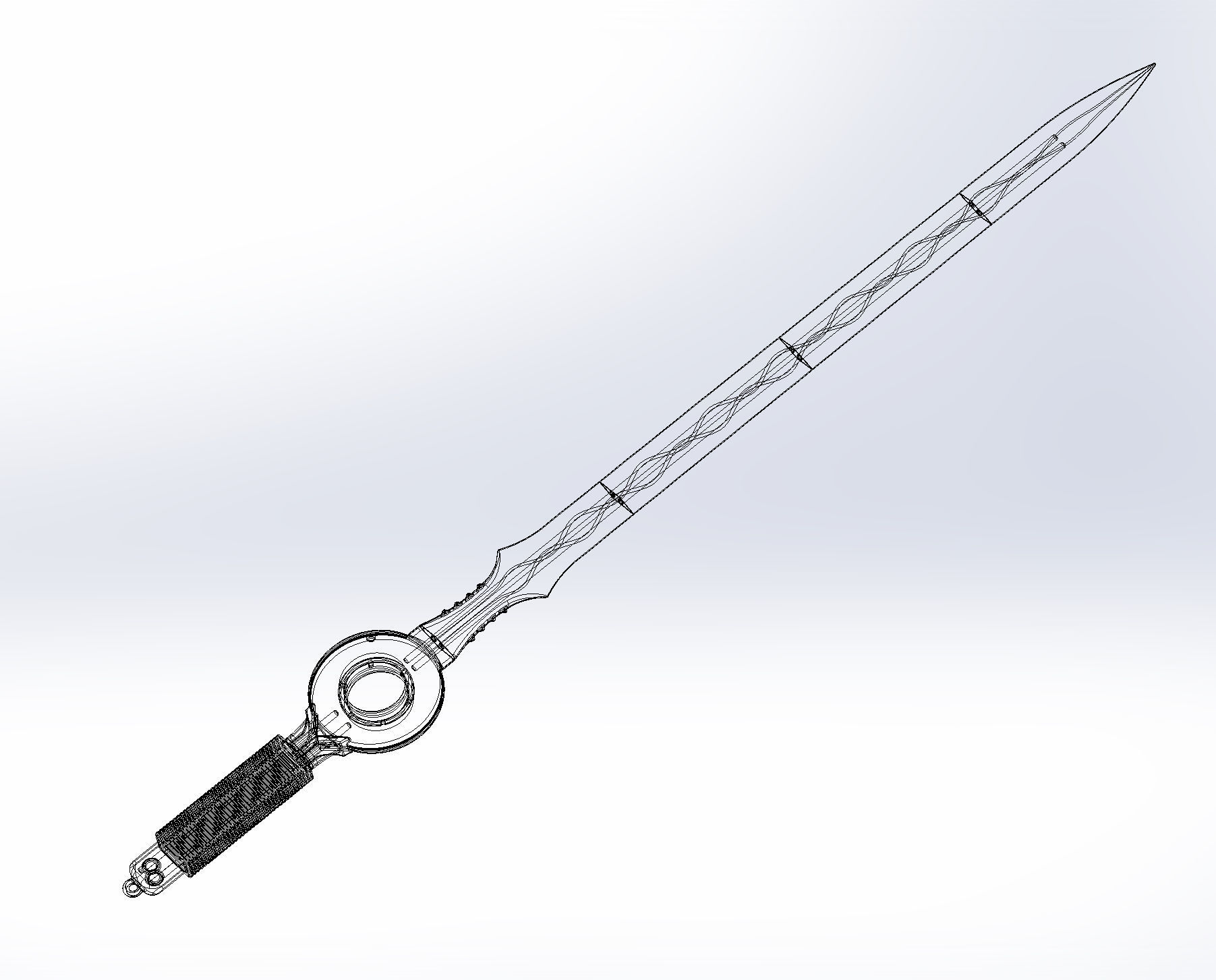 Cop Craft Sword Printable Assembly 3D model 3D printable | CGTrader