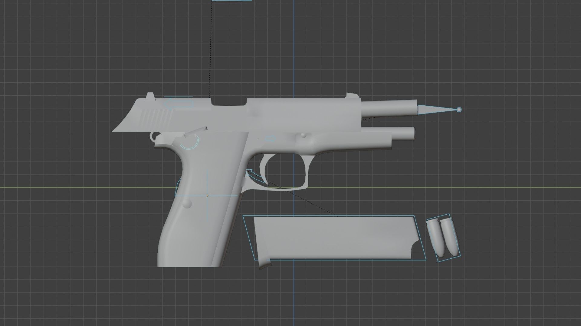G2 Combat Pistol free VR / AR / low-poly 3D model rigged | CGTrader