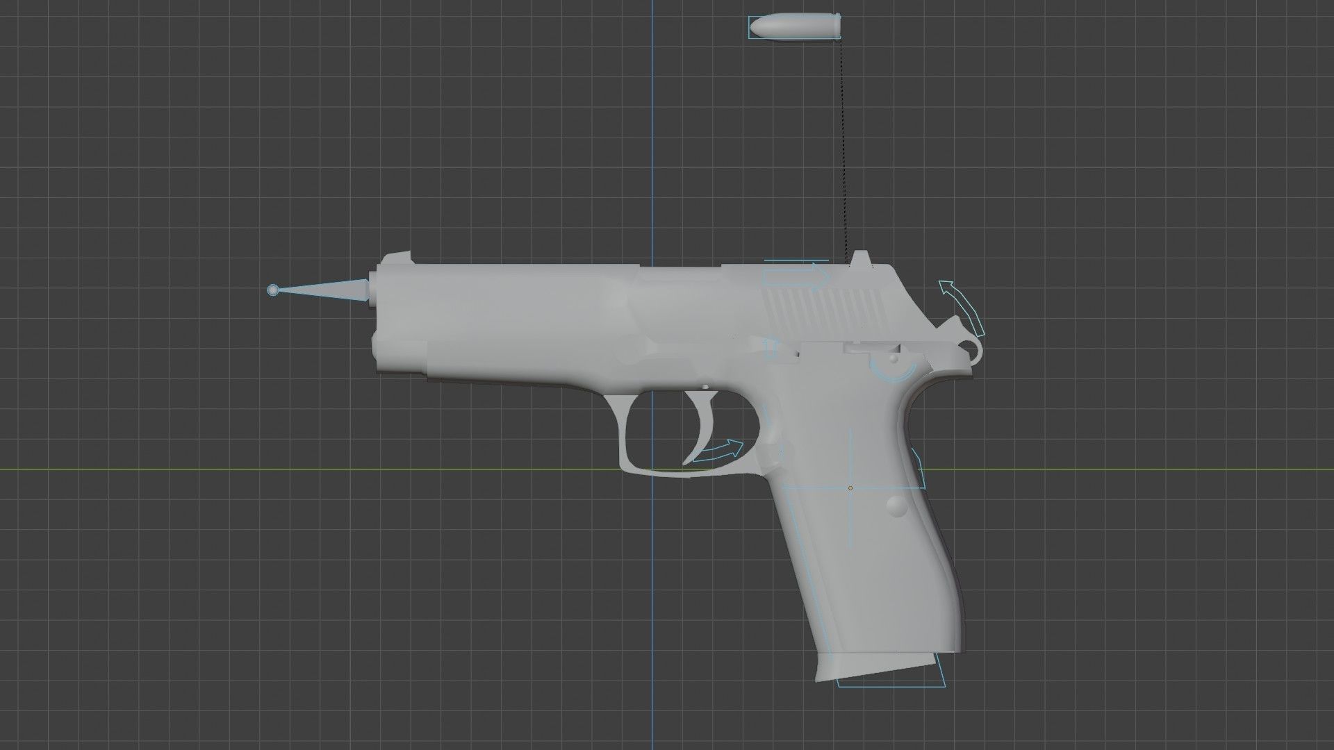 G2 Combat Pistol free VR / AR / low-poly 3D model rigged | CGTrader