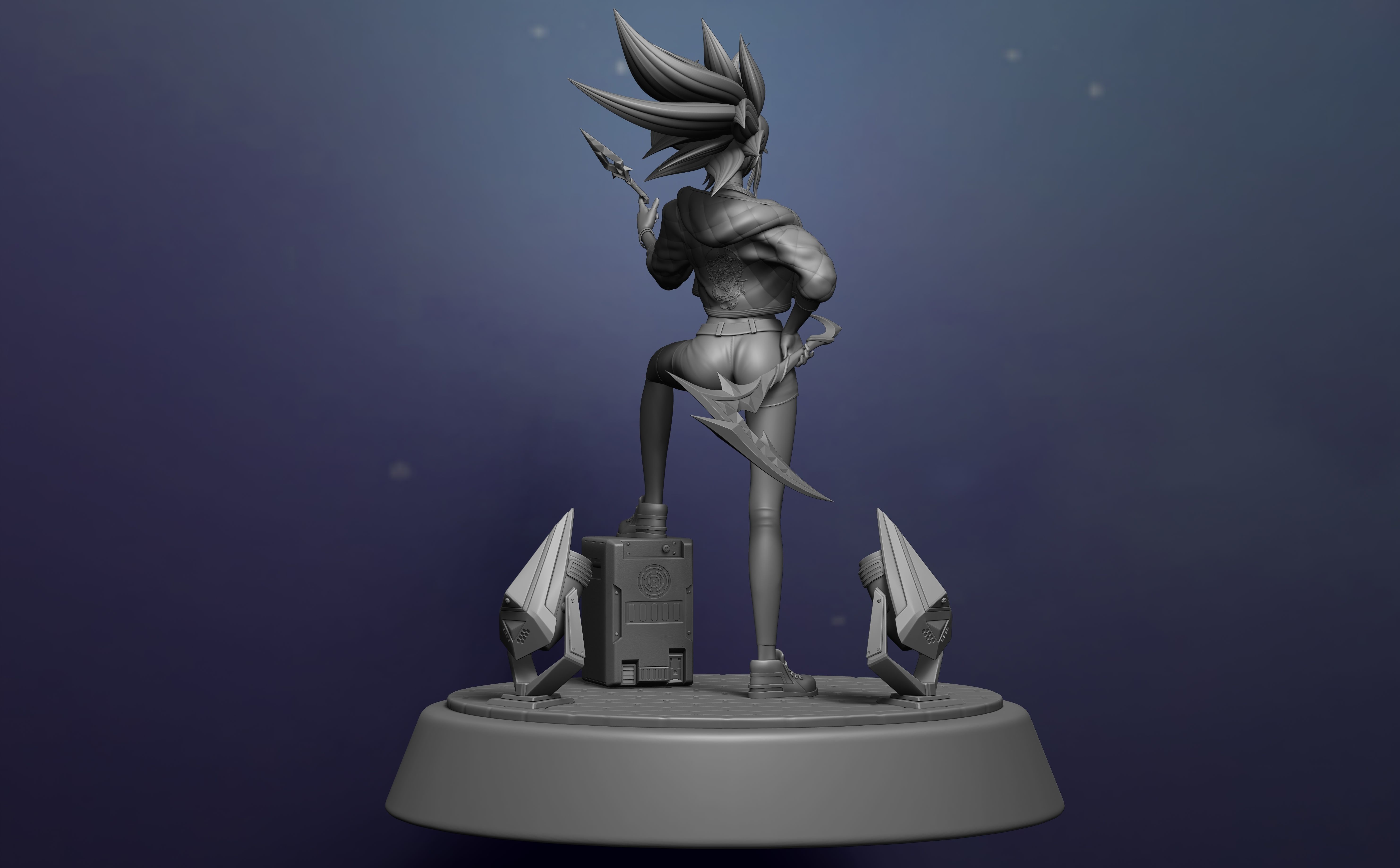 League of Legends KDA AKALI 3D model 3D printable | CGTrader
